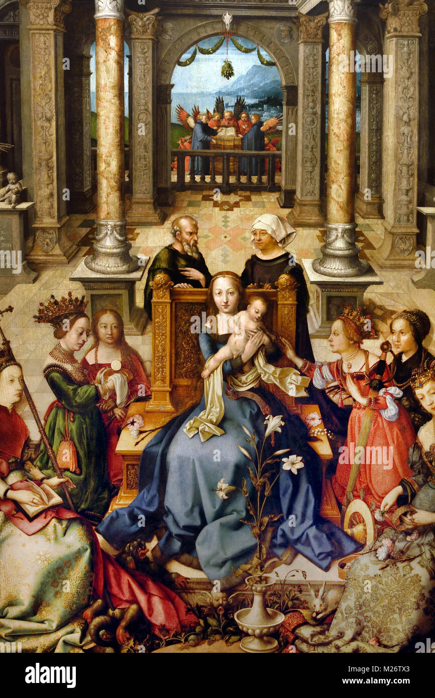 Virgin and child with saints 1519 hi-res stock photography and images ...