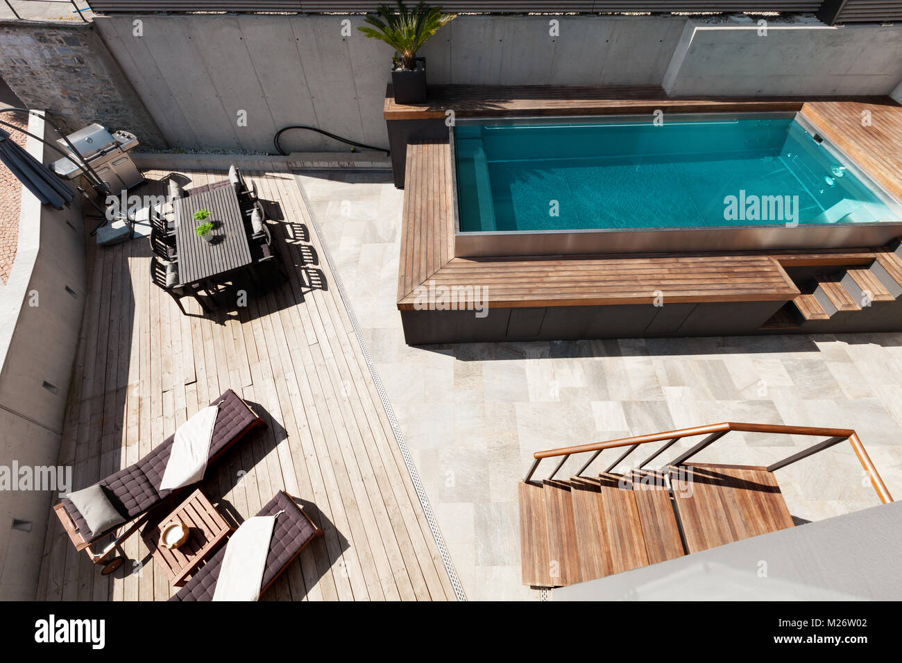 Swimming pool from top view hi-res stock photography and images - Alamy