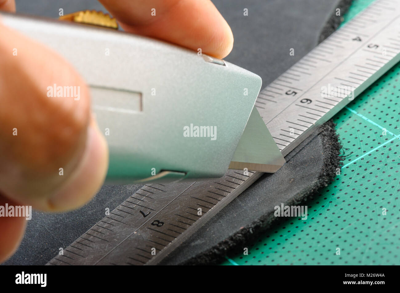 the retractable utility knife with Heavy-Duty Utility Blade Stock Photo ...