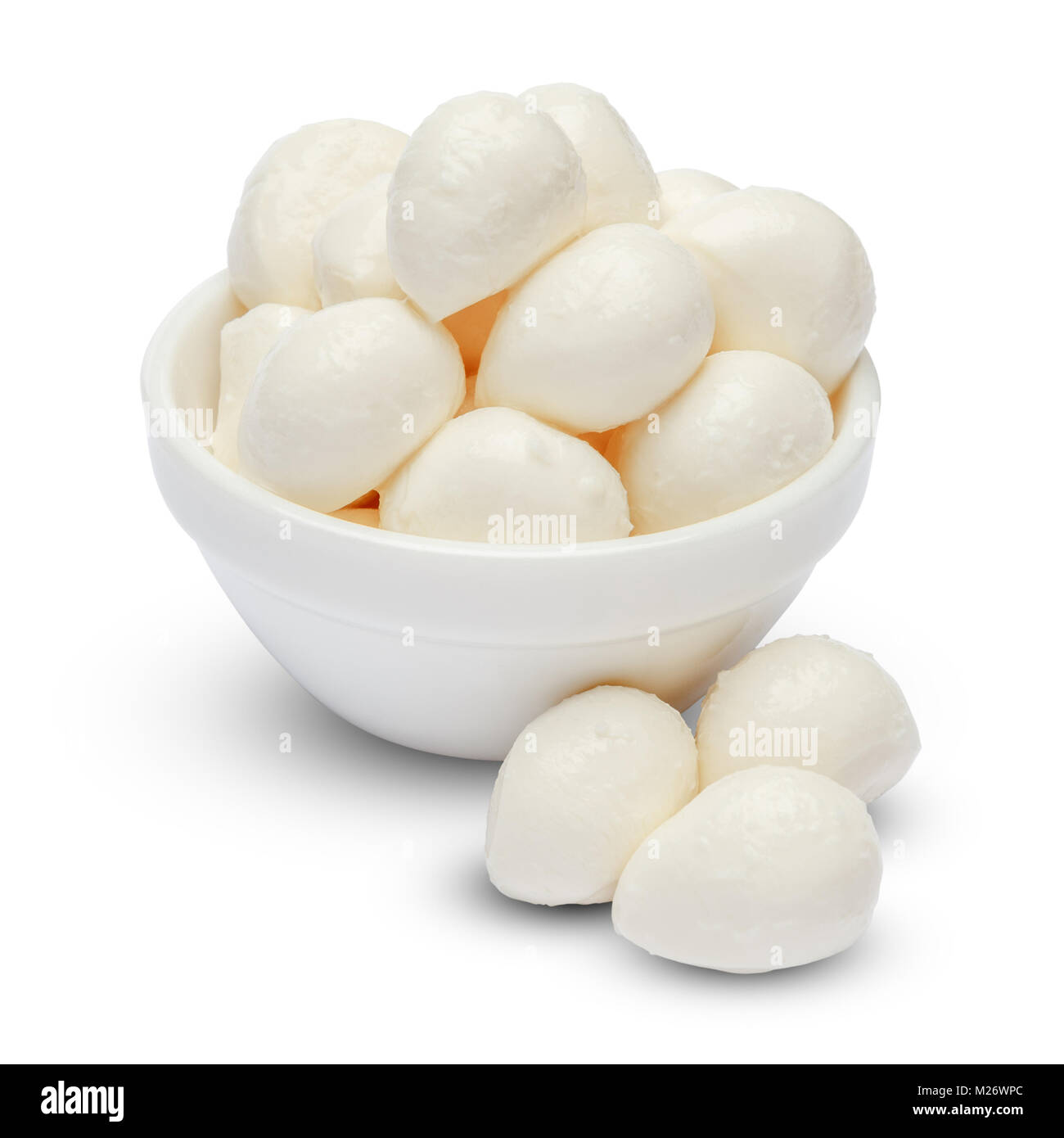 Italian mozzarella cheese balls in bowl Cut Out Stock Images & Pictures ...