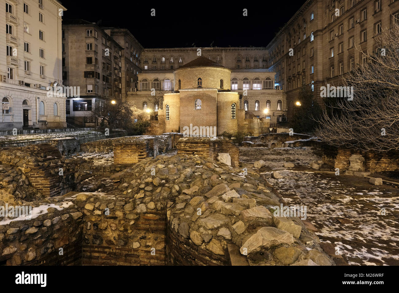 View of the Church of St. George an Early Christian red brick rotunda ...