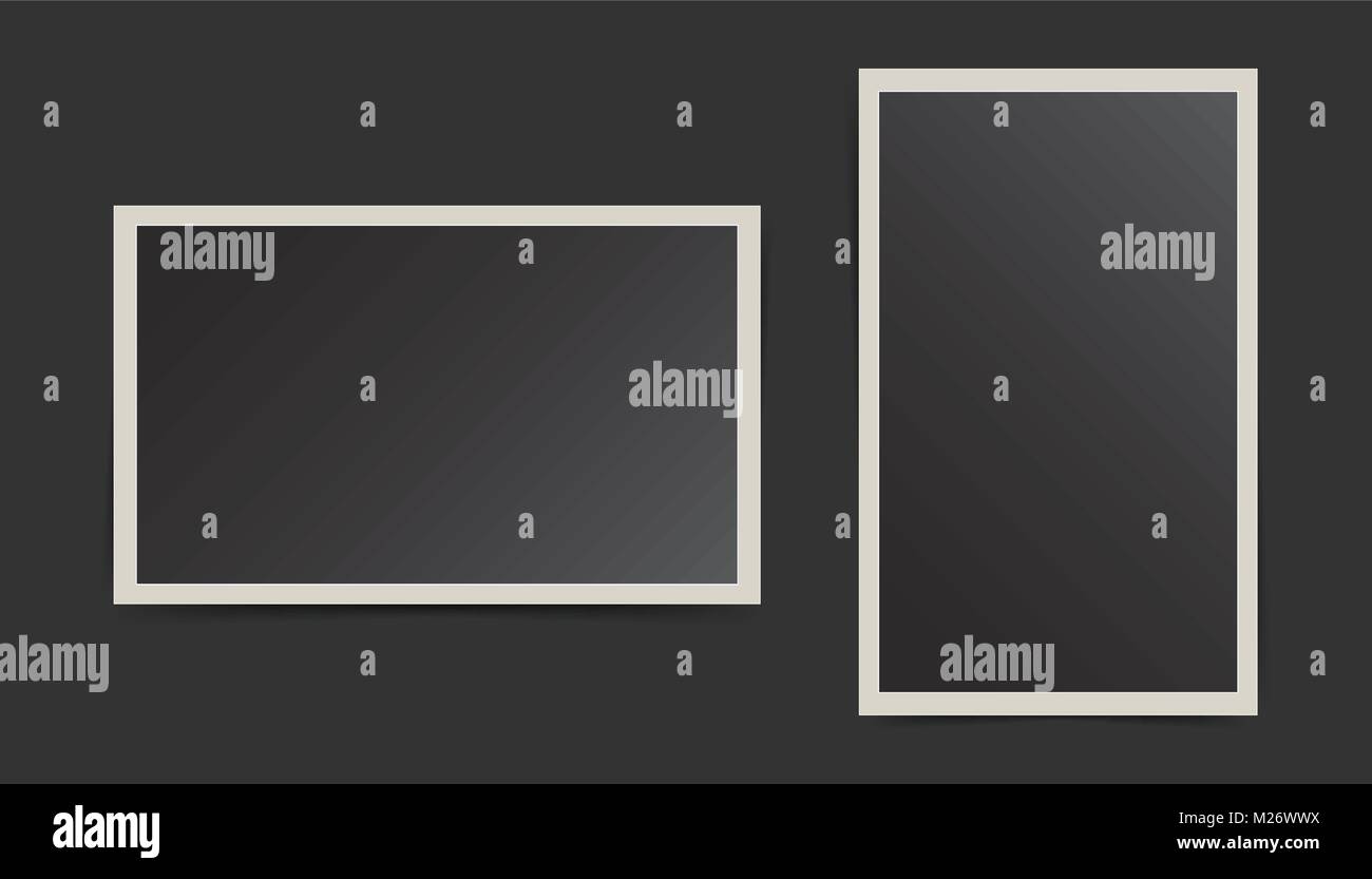 Photo frame on isolated background. For your photography and picture ...