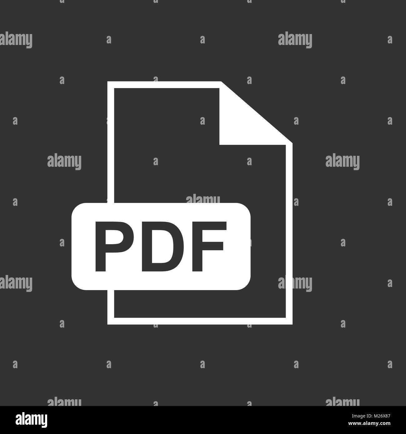 PDF download vector icon. Simple flat pictogram for business, marketing ...