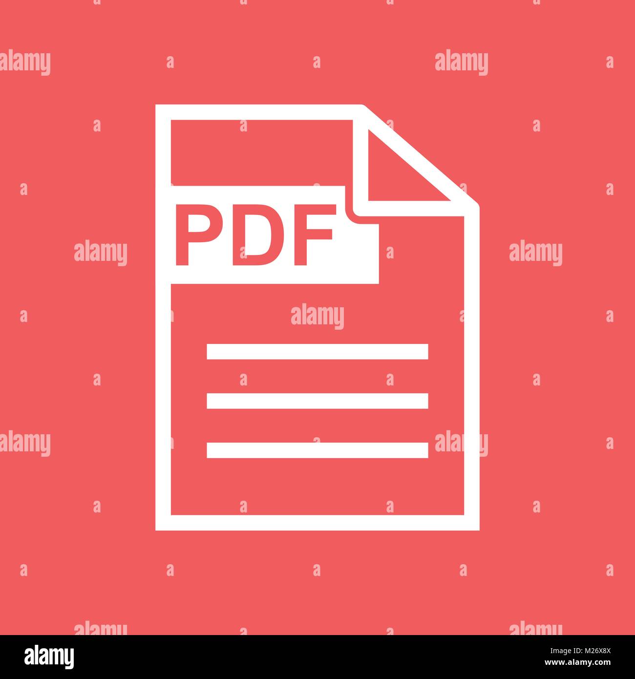 Pdf file logo Stock Vector Images - Alamy