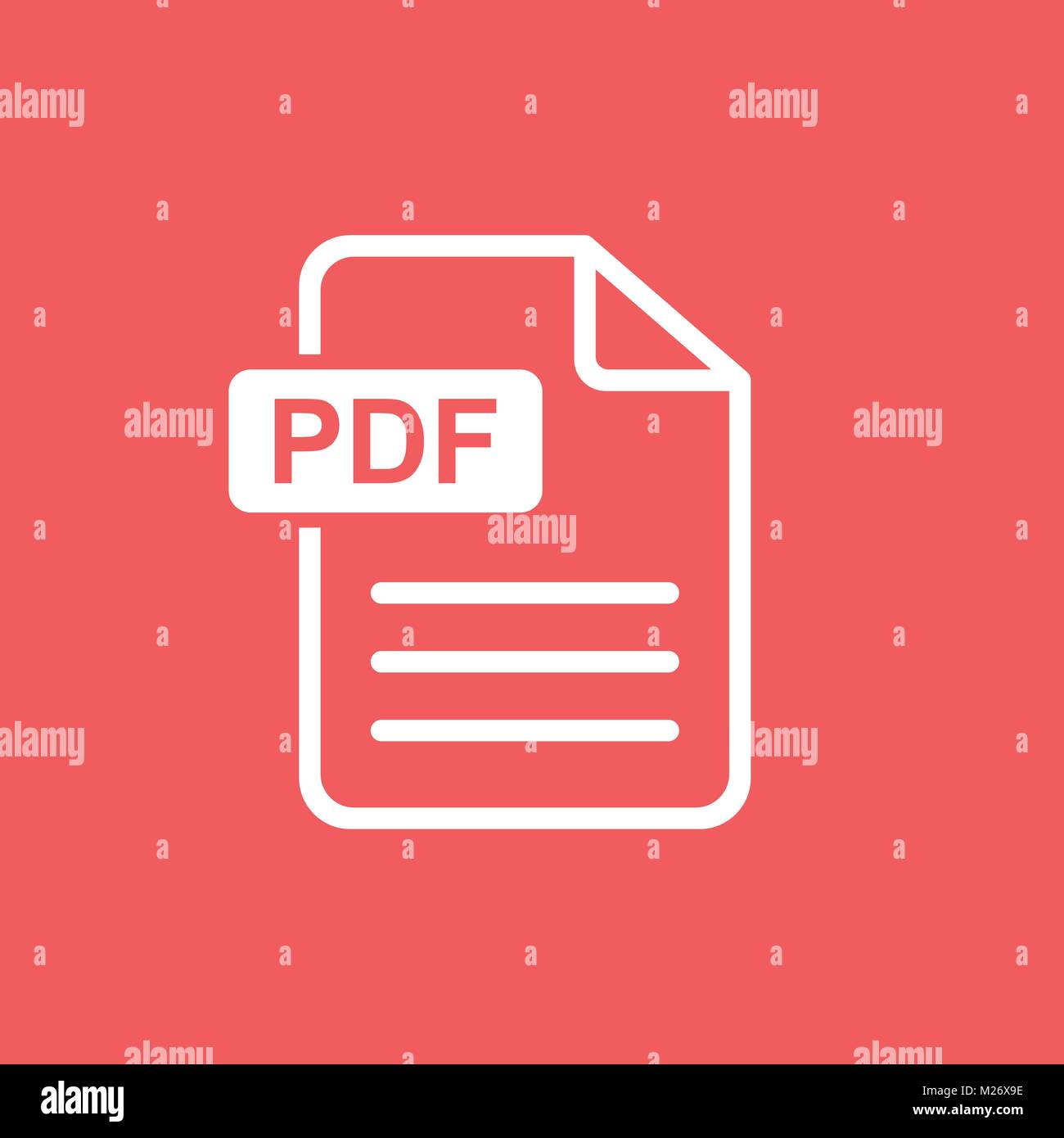 PDF download vector icon. Simple flat pictogram for business, marketing ...