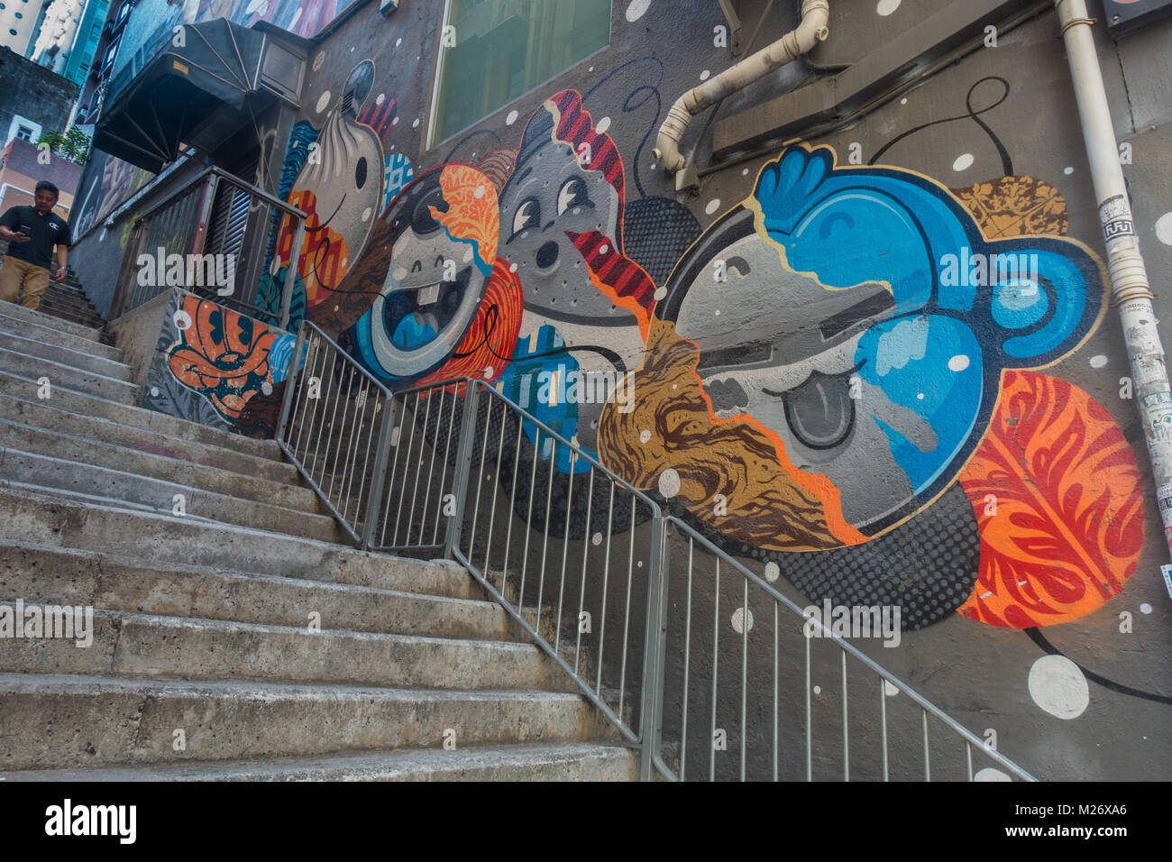 Hong Kong Graffiti in Sheung Wan Stock Photo - Alamy