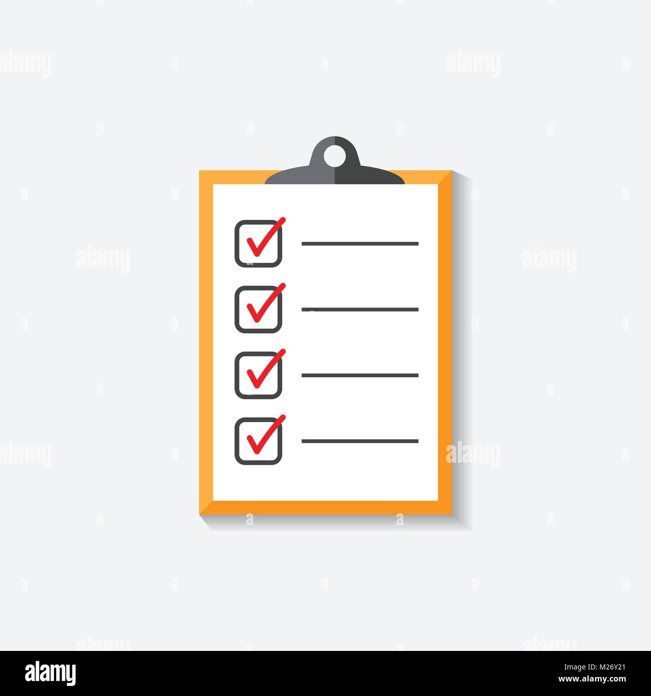 To do list icon. Checklist, task list vector illustration in flat style ...