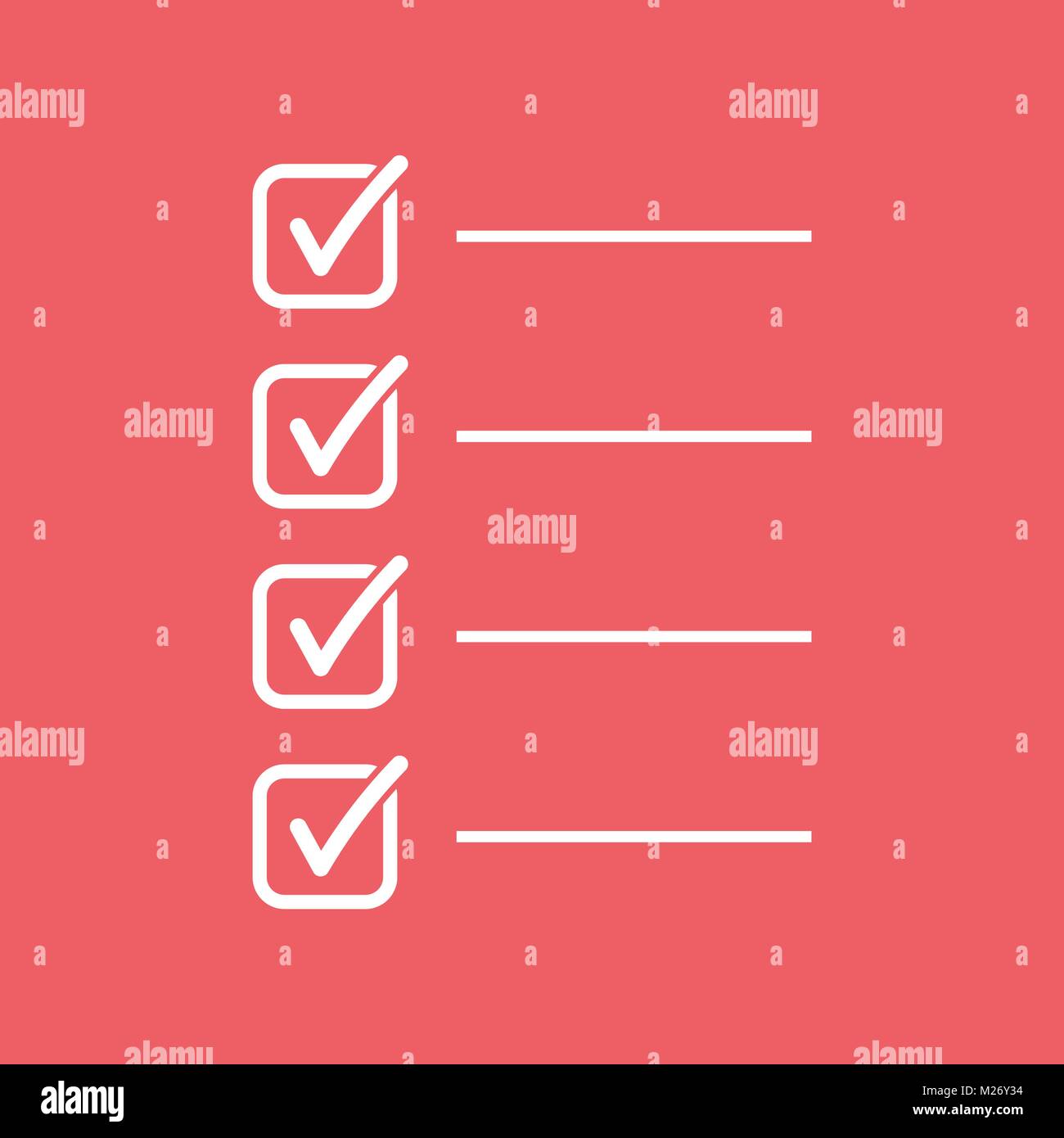 To do list icon. Checklist, task list vector illustration in flat style ...