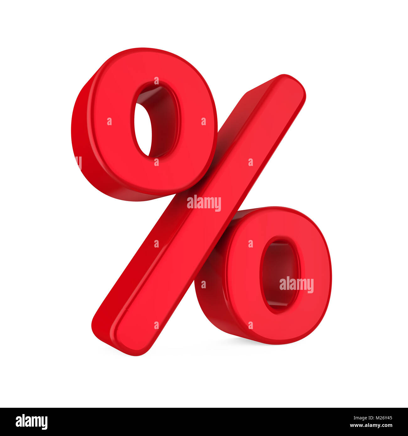 Percent Symbol Isolated Stock Photo - Alamy