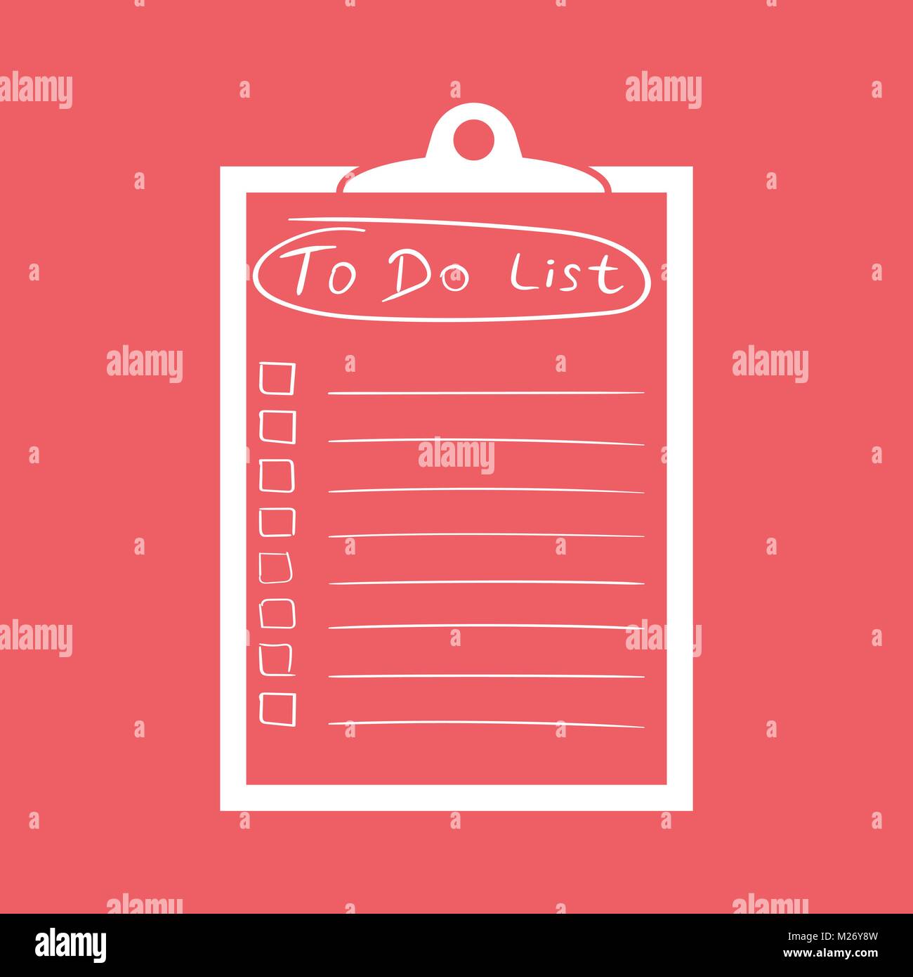 To do list icon with hand drawn text. Checklist, task list vector ...