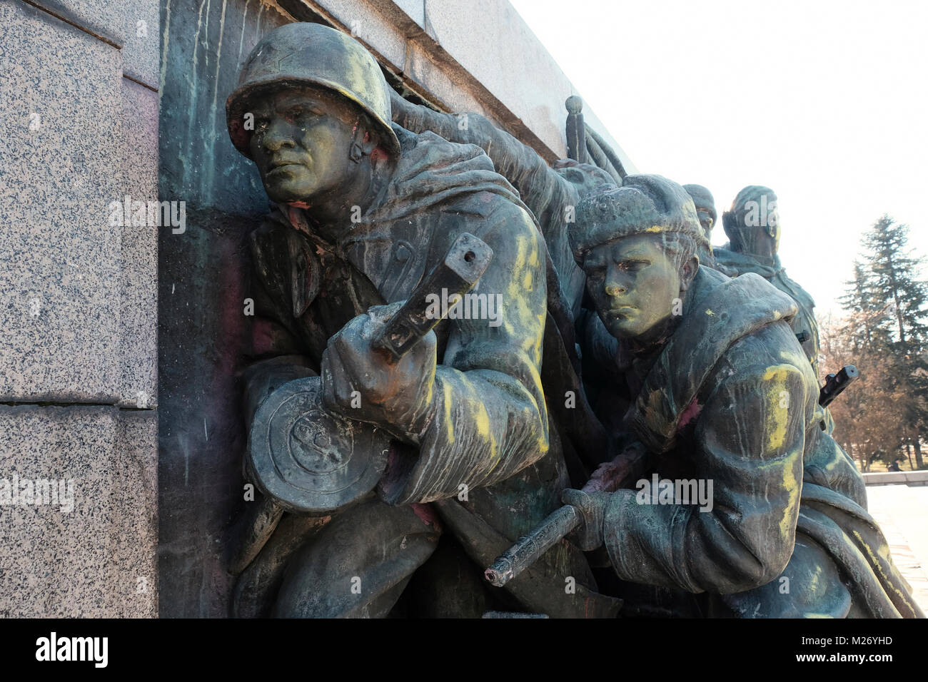 Part of the Soviet-era monument to the Soviet Army located on Tsar ...