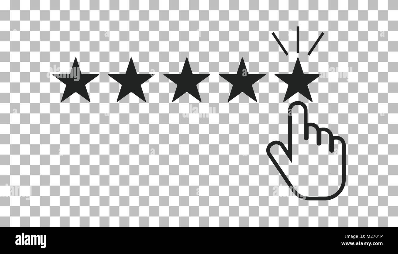 Customer reviews, rating, user feedback concept vector icon. Flat illustration on isolated ...