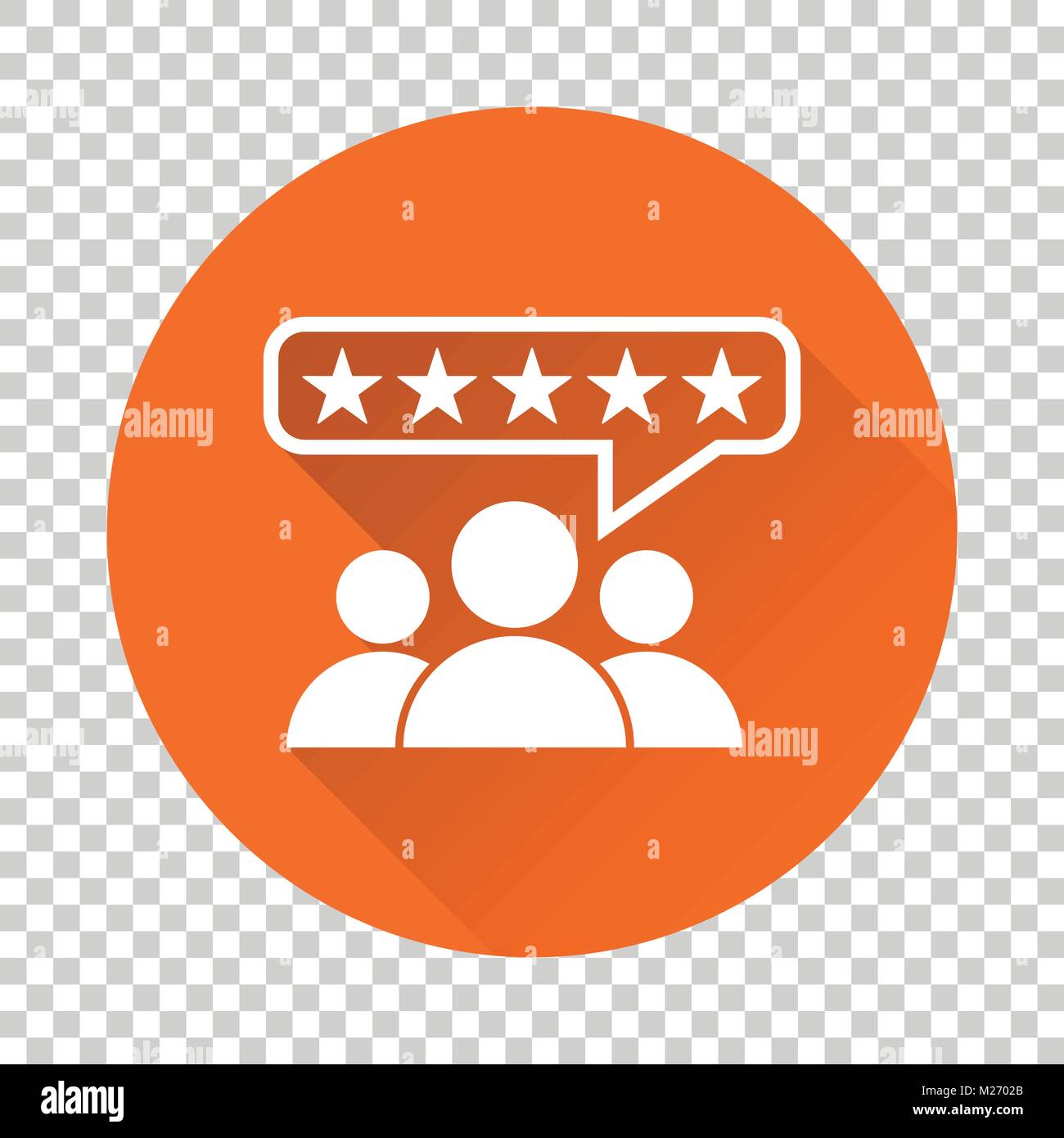 Customer reviews, rating, user feedback concept vector icon. Flat ...