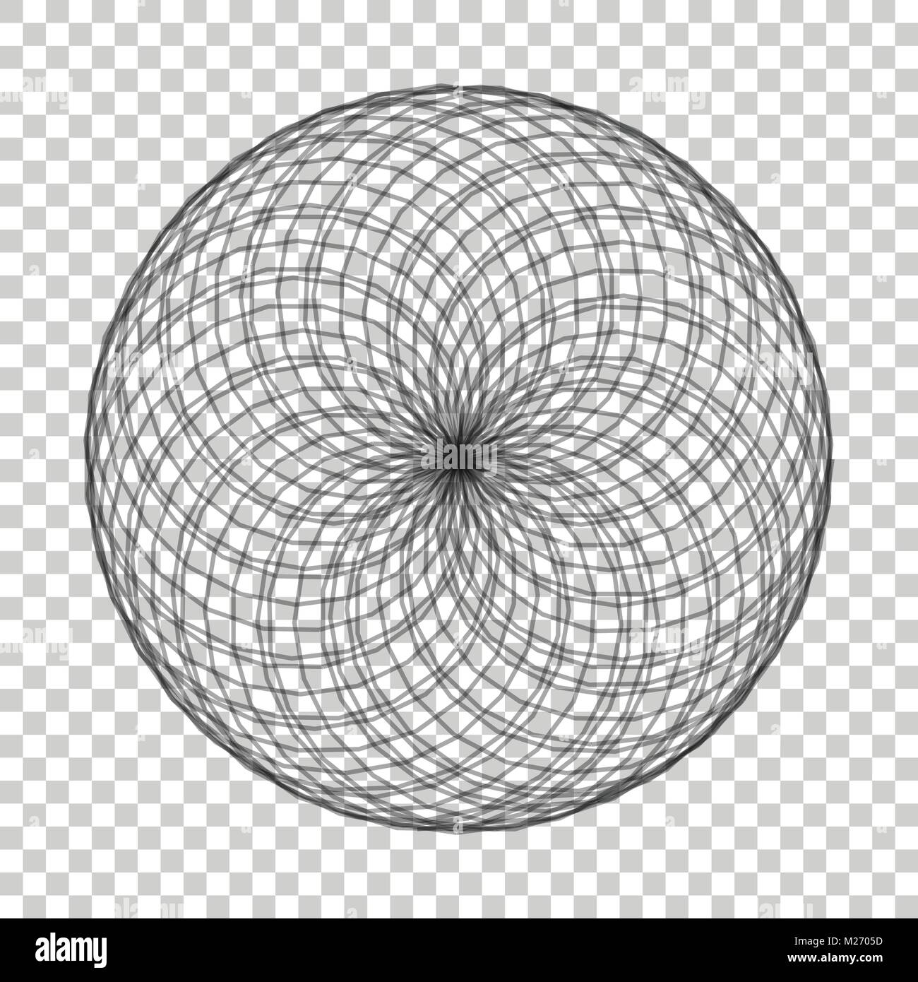 Spirograph element vector illustration on isolated background. Abstract symbol Stock Vector ...