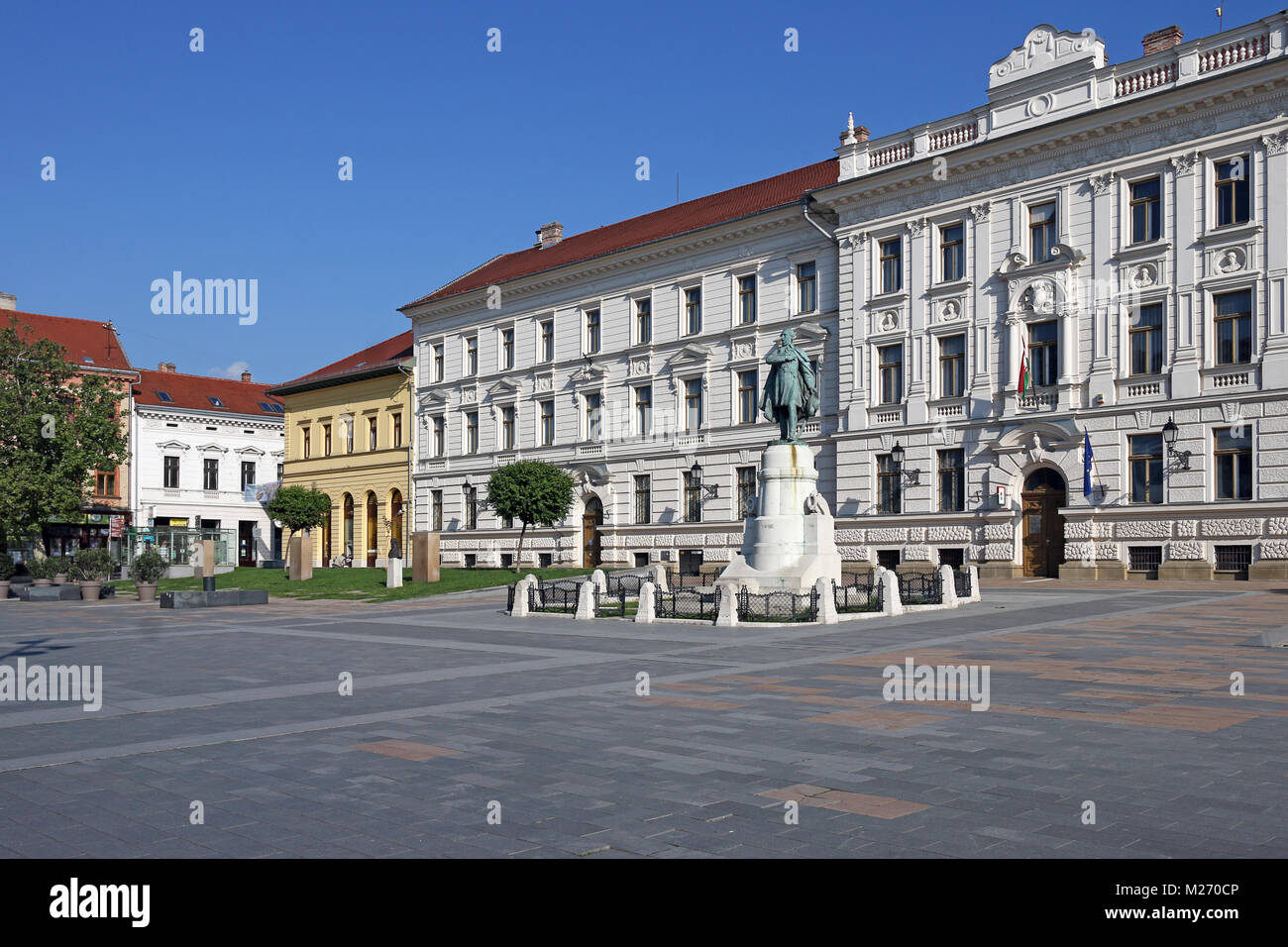 The Kossuth square monument Pecs Hungary Stock Photo - Alamy