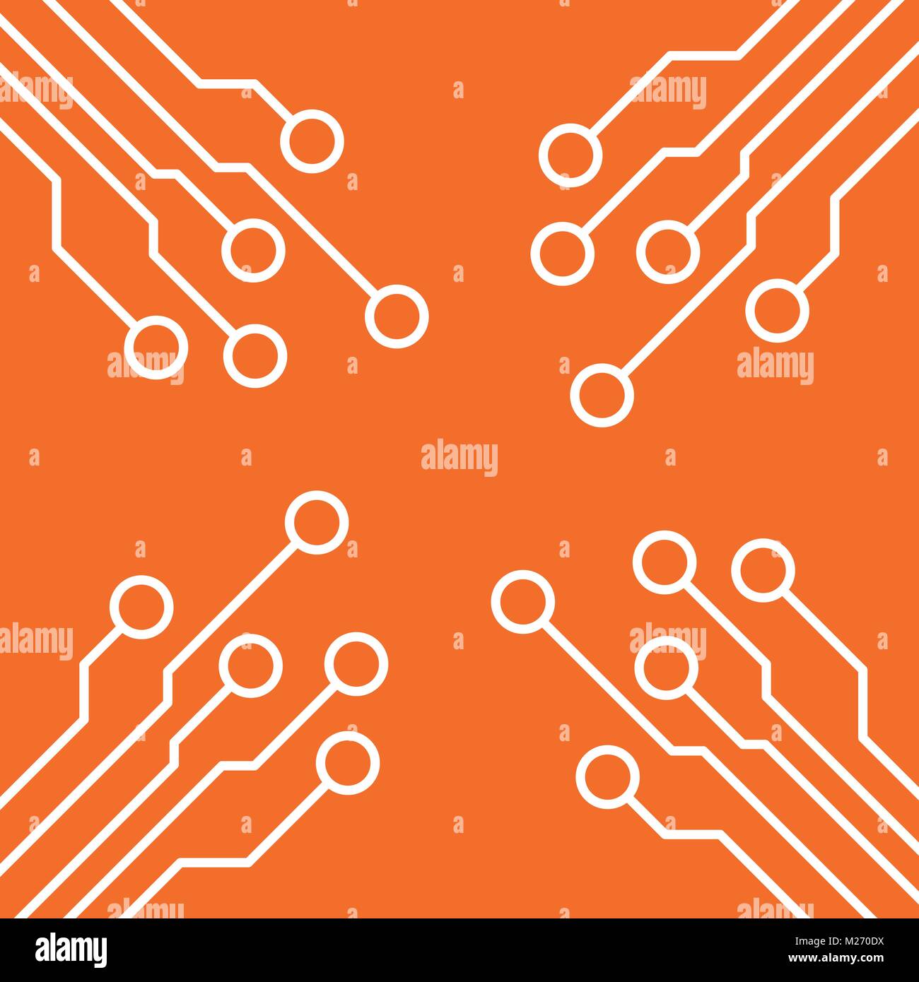 Circuit board icon. Technology scheme symbol flat vector illustration ...