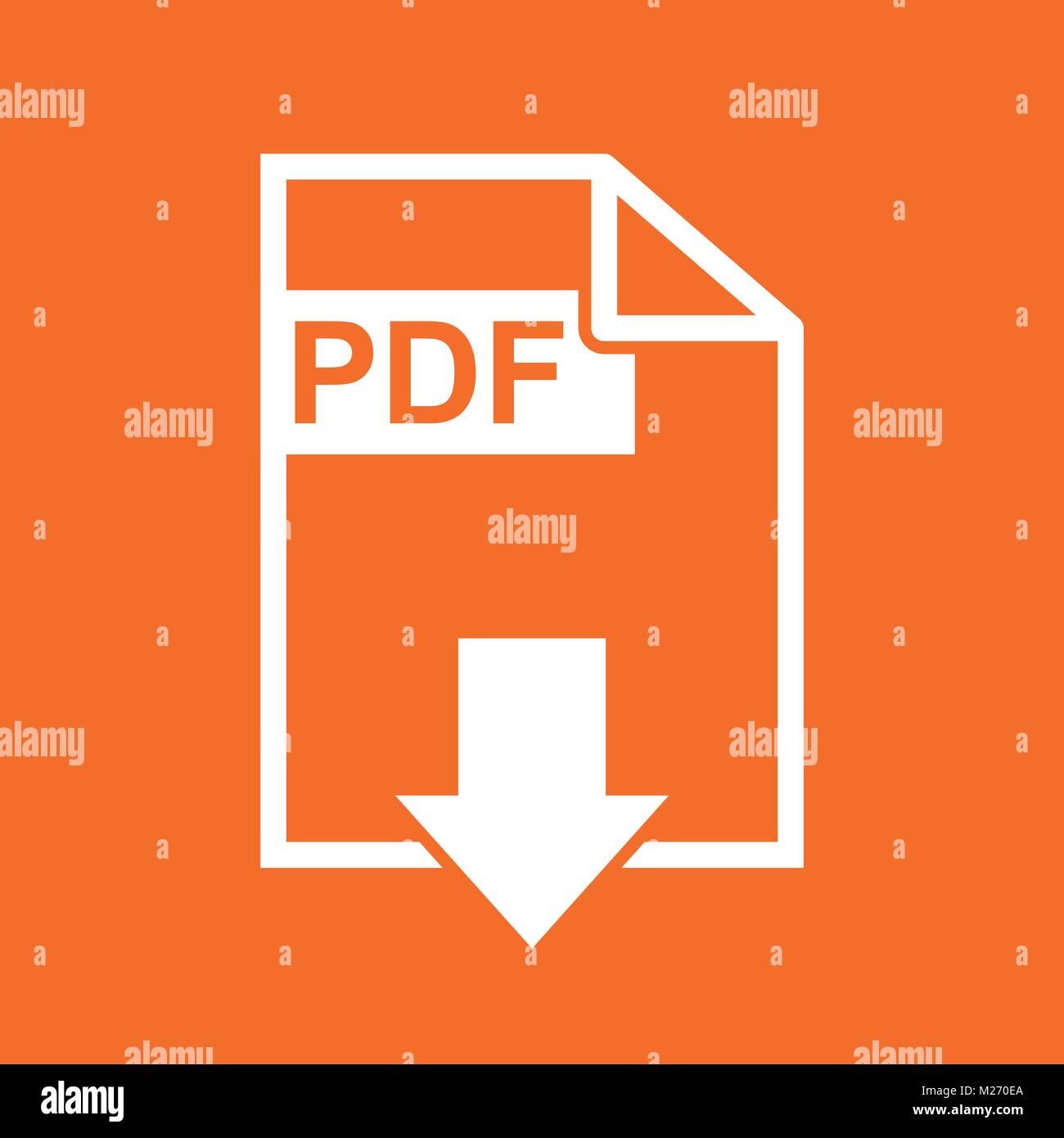 PDF download vector icon. Simple flat pictogram for business, marketing ...