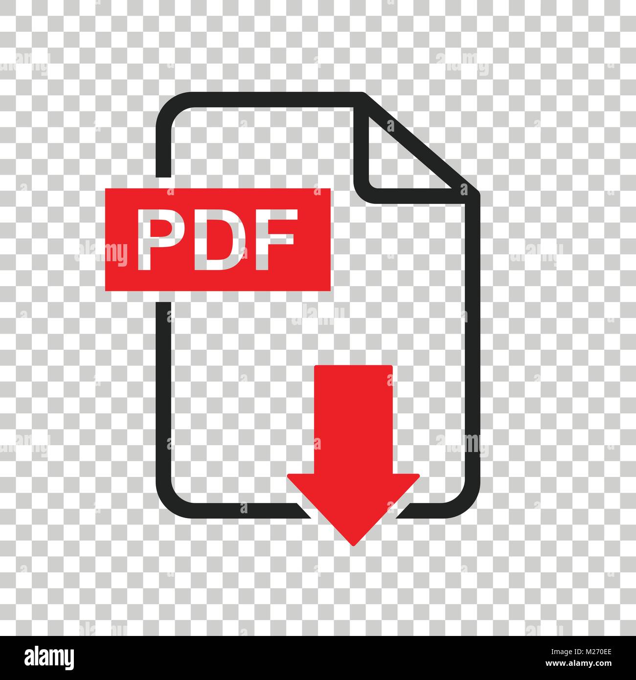 Ebook Template With Pdf Label Stock Vector Illustration