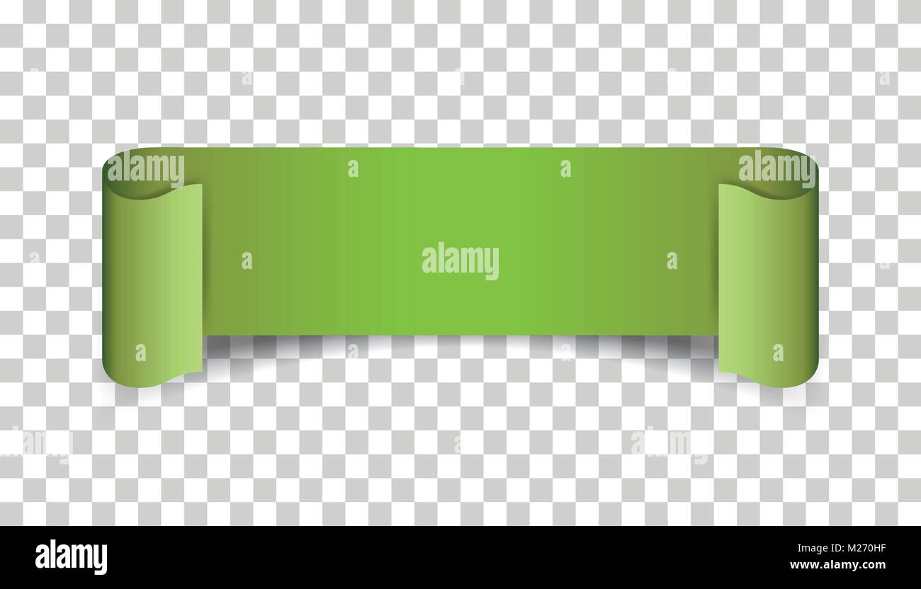 Empty ribbon vector icon. Blank sticker label on isolated background ...