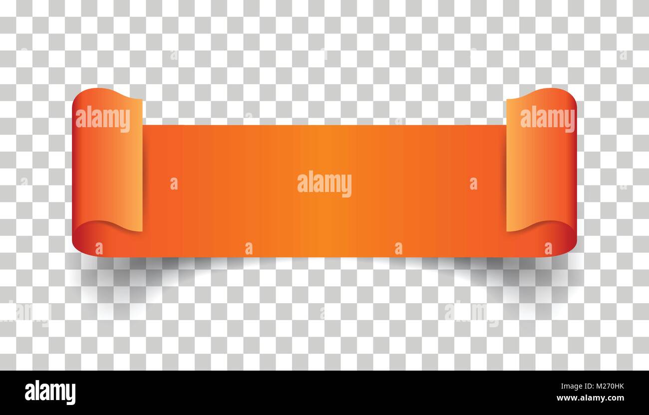 Empty ribbon vector icon. Blank sticker label on isolated background ...