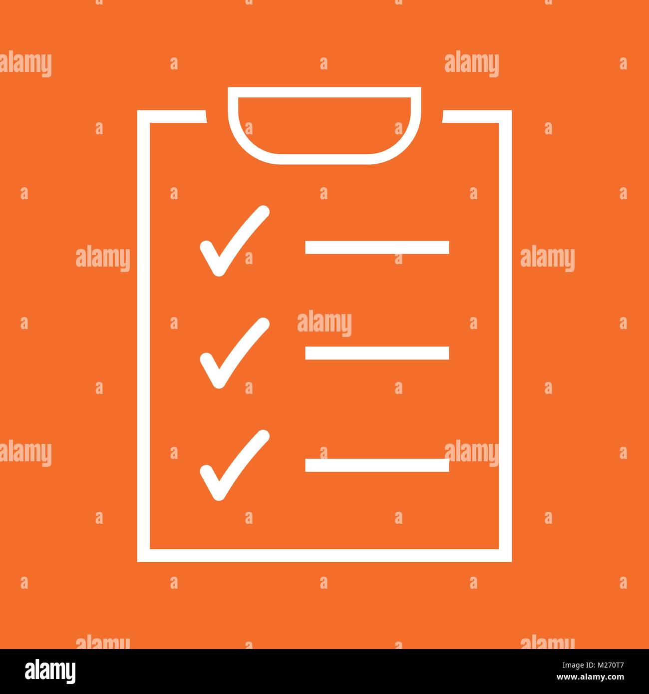 To do list icon. Checklist, task list vector illustration in flat style. Reminder concept icon ...