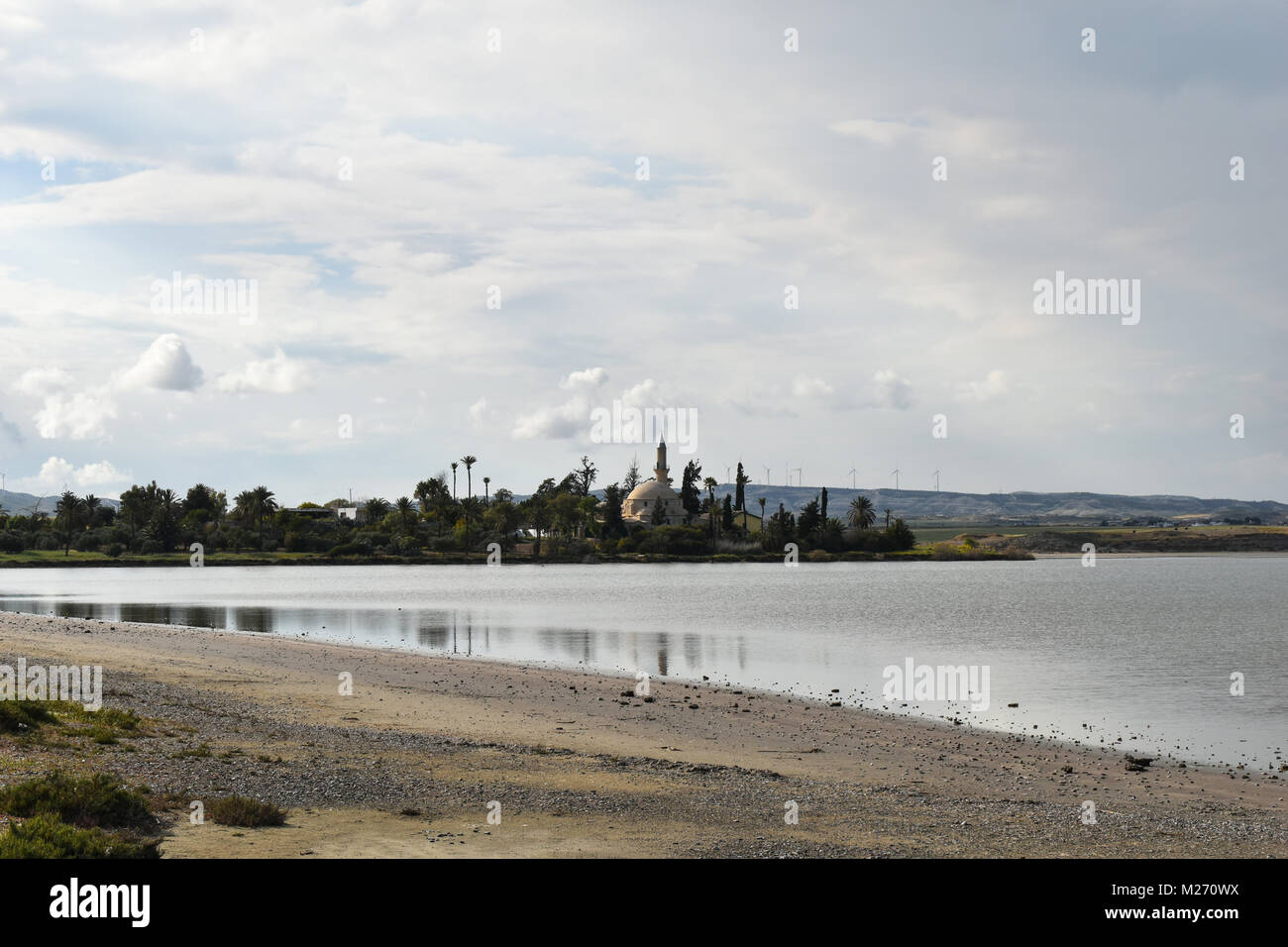 Salt Lake Mosque in Larnaca Stock Photo - Alamy
