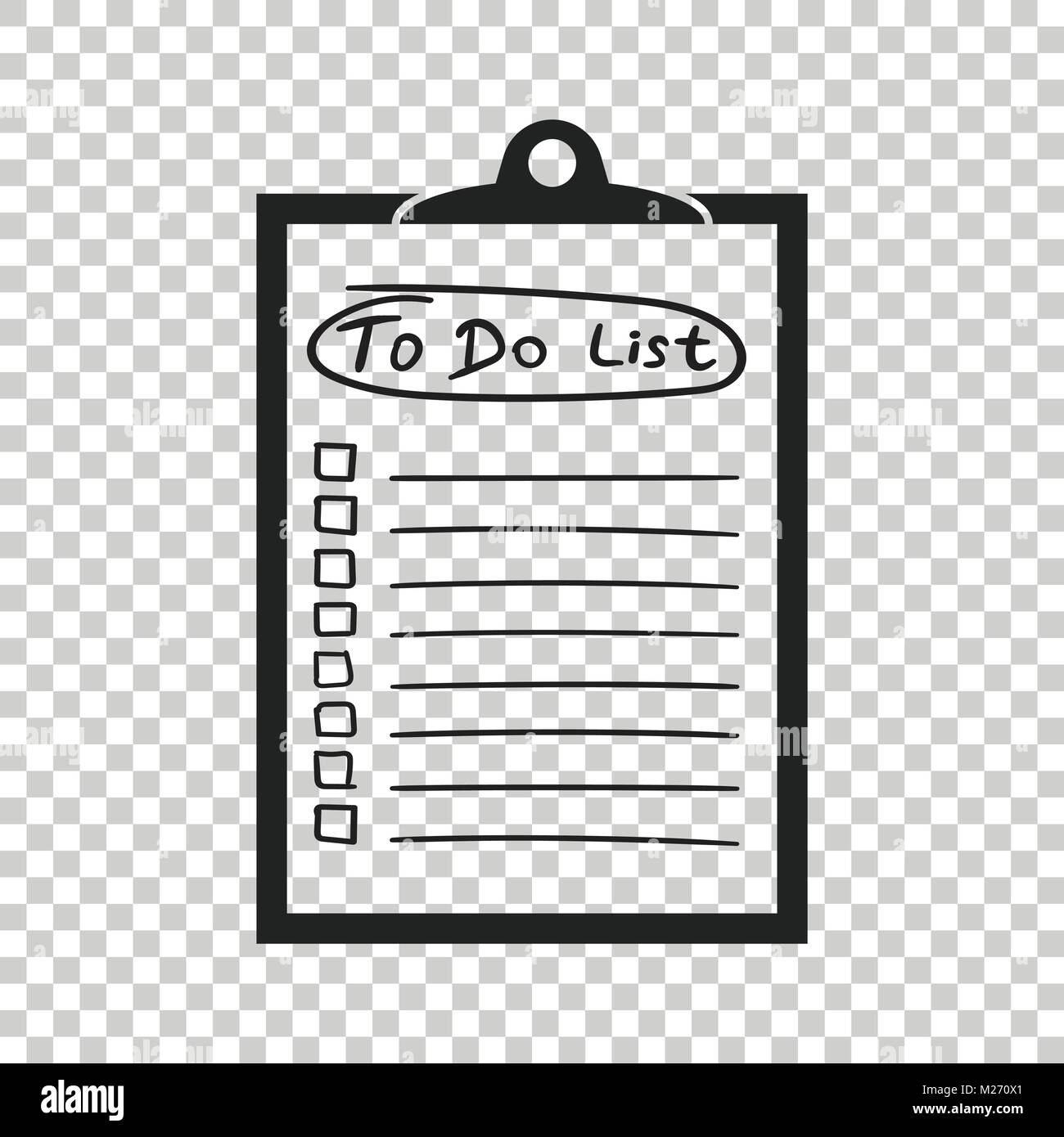 To do list icon with hand drawn text. Checklist, task list vector ...