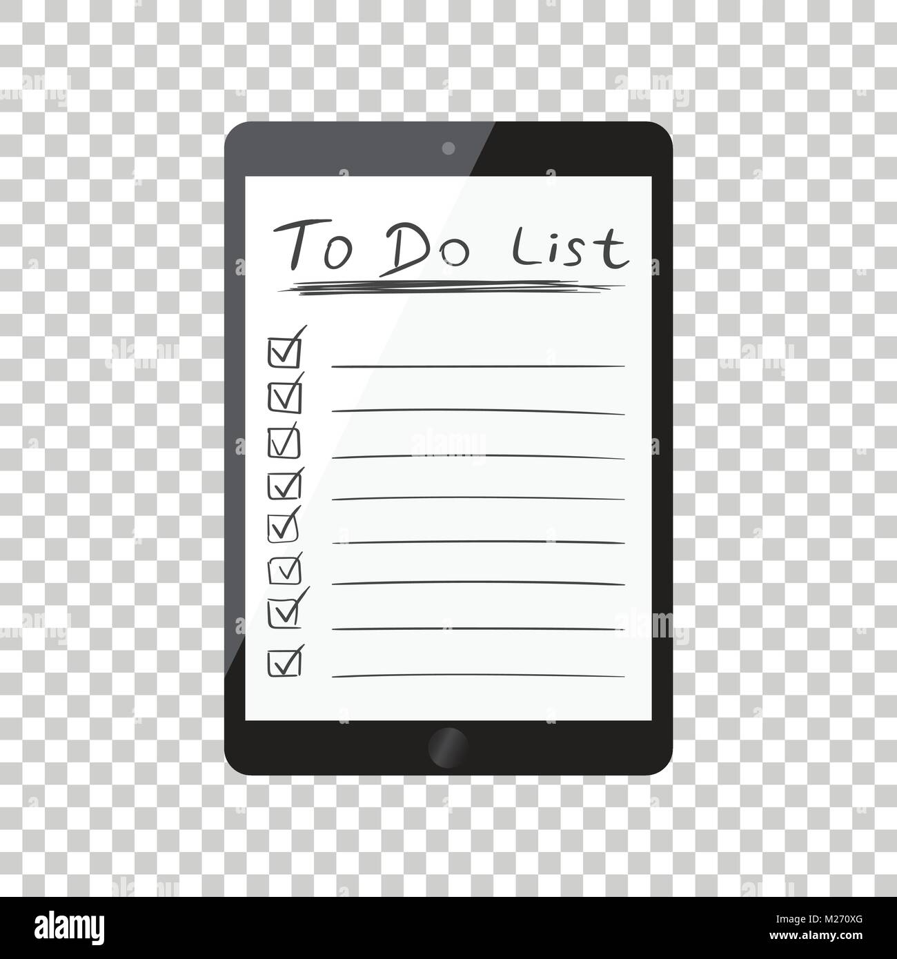 Daily check list routine Stock Vector Images - Alamy