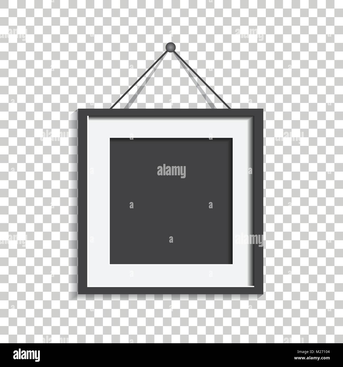 Realistic photo frame isolated on isolated background. Pictures frame ...