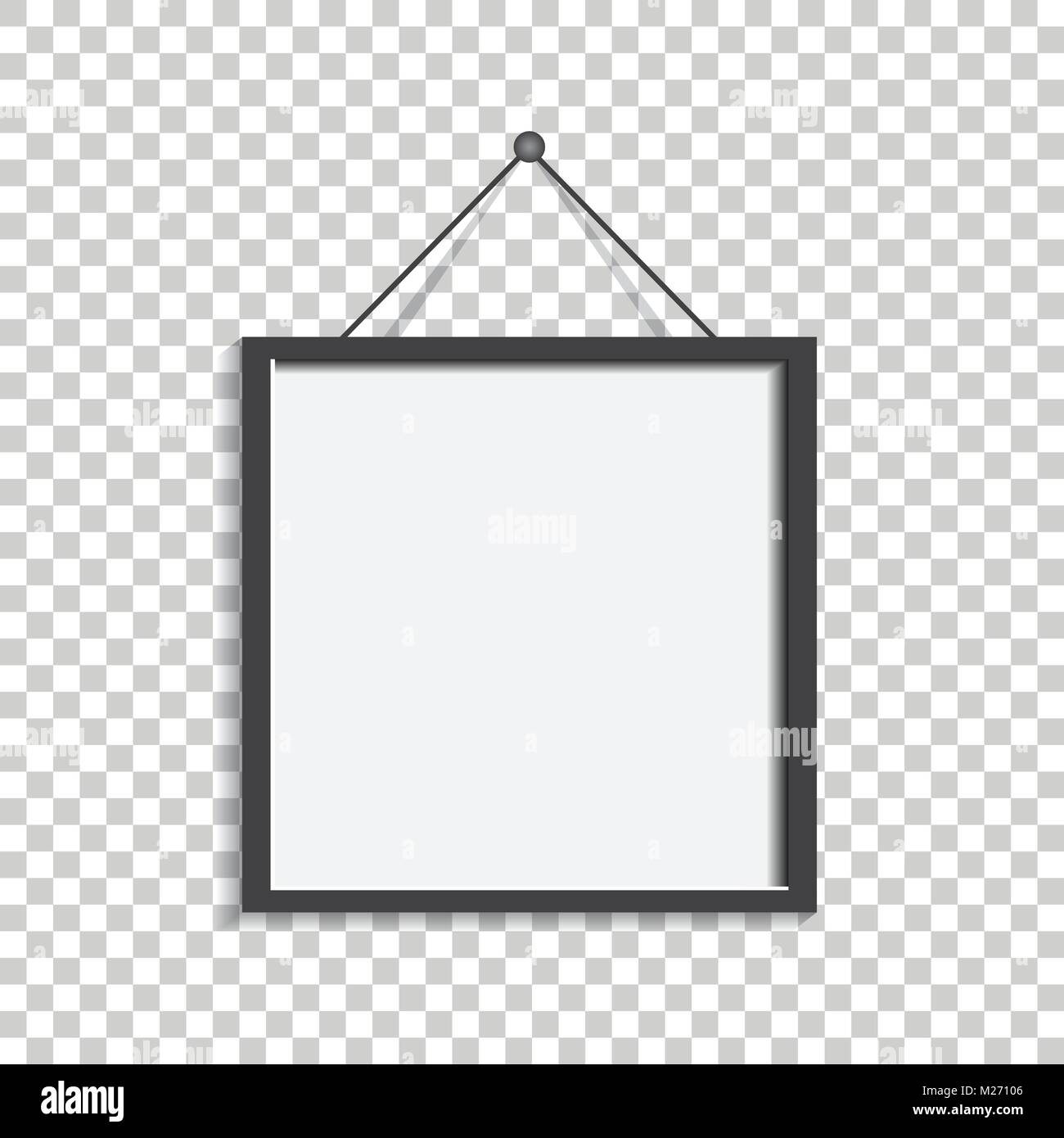 Realistic photo frame isolated on isolated background. Pictures frame ...