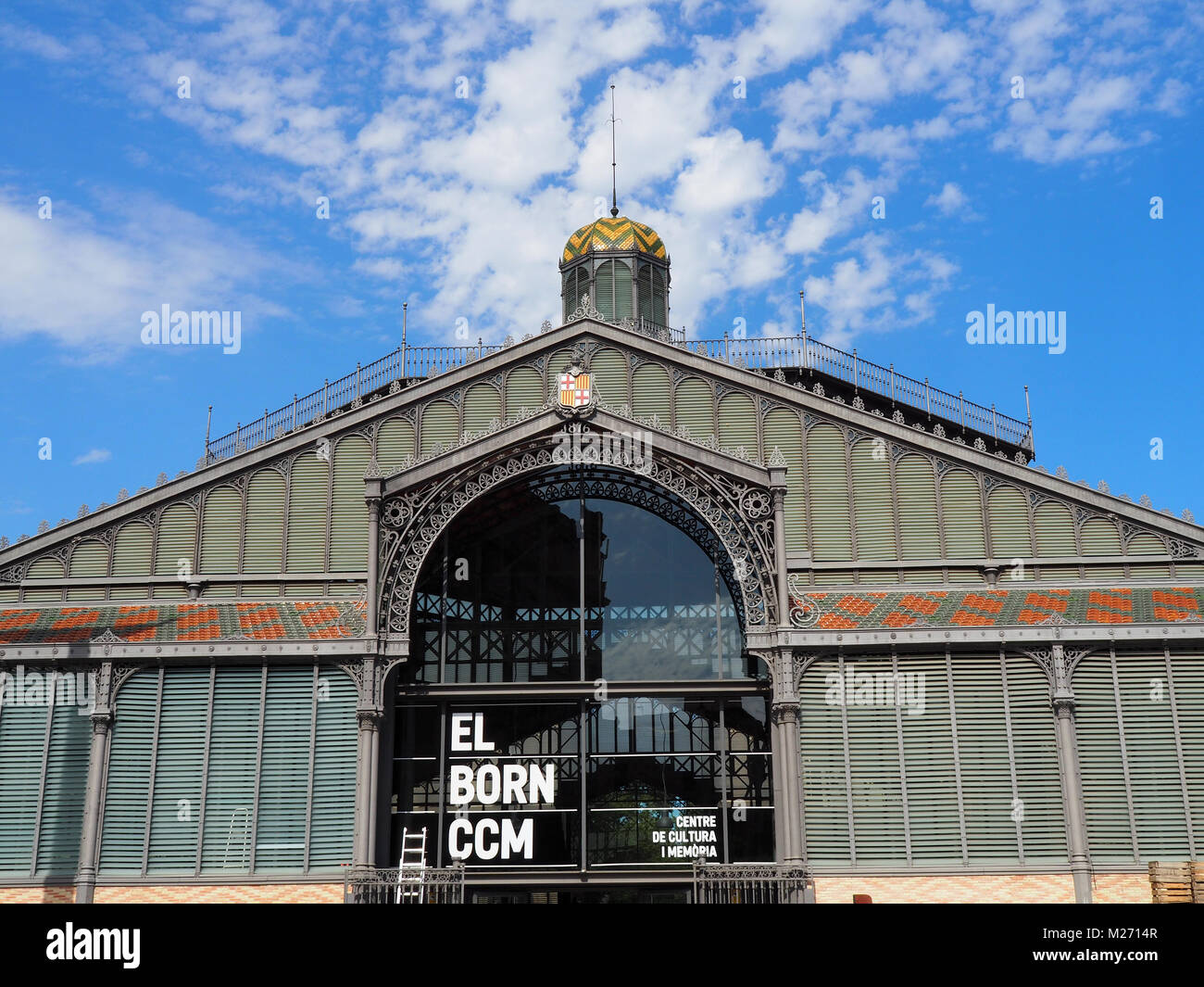 Mercat del Born in Barcelona, Spain. This old market has been renovated ...
