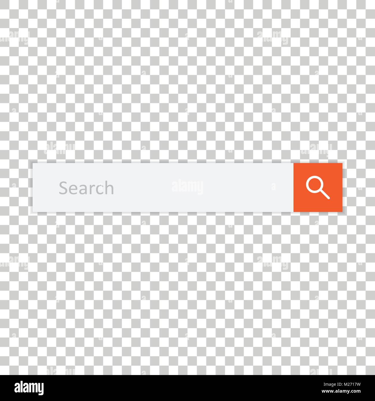 Search bar field. Vector interface element with search button. Flat ...