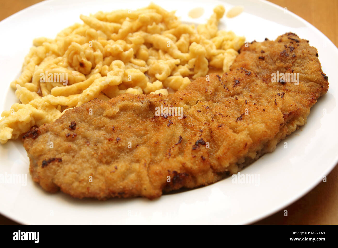 Schnitzel with spaetzle hi-res stock photography and images - Alamy