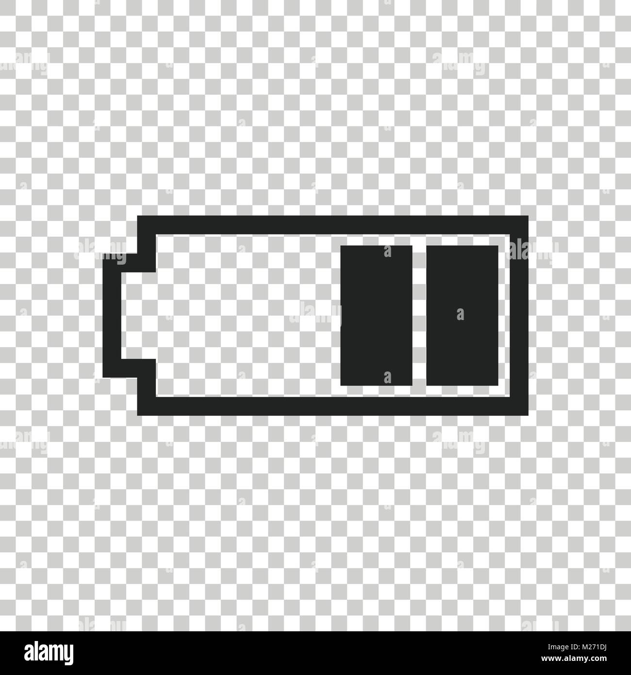 Battery level indicator. Vector illustration on isolated background ...