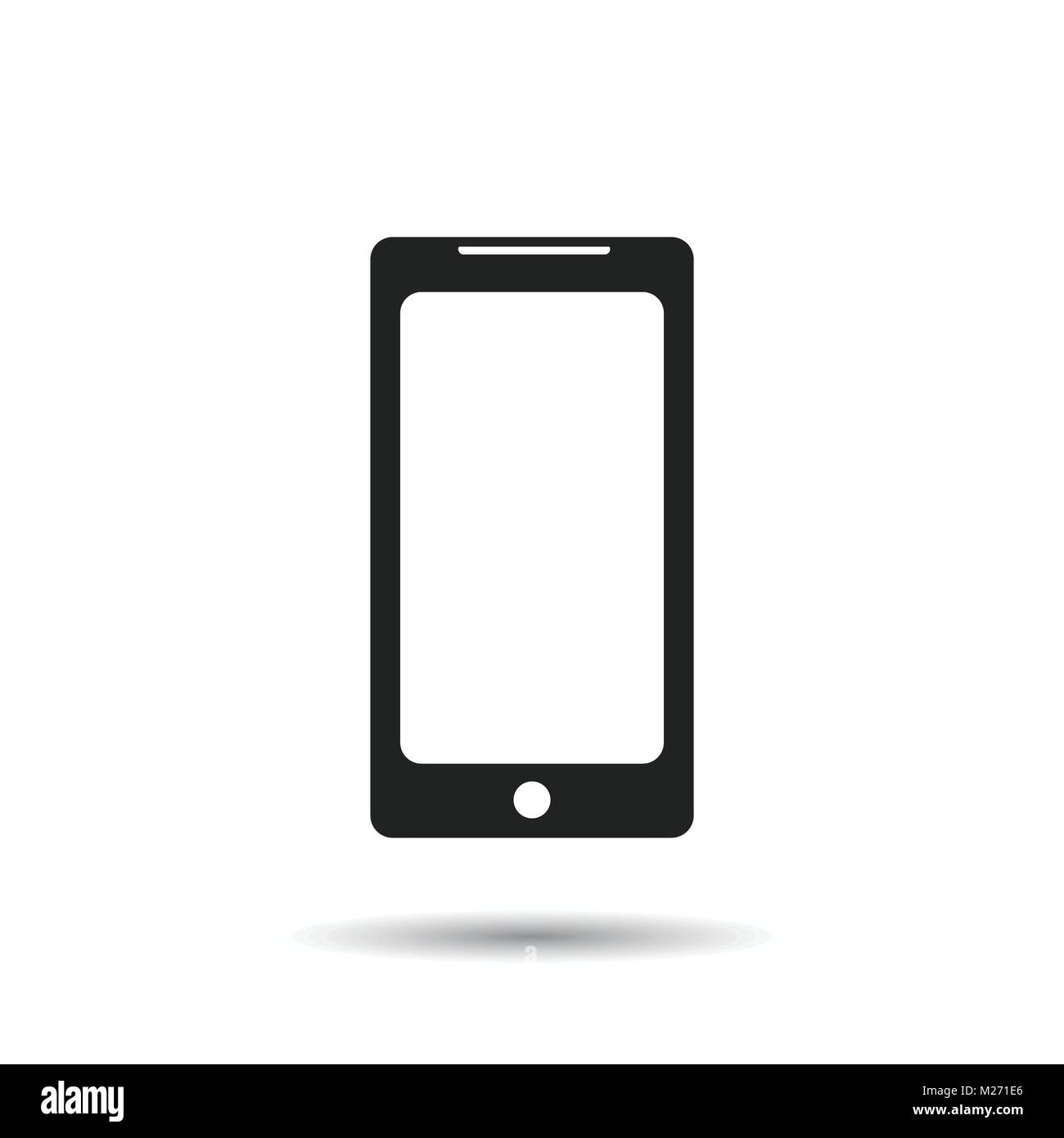 Smartphone icon. Flat vector illustration. Mobile phone sign symbol ...