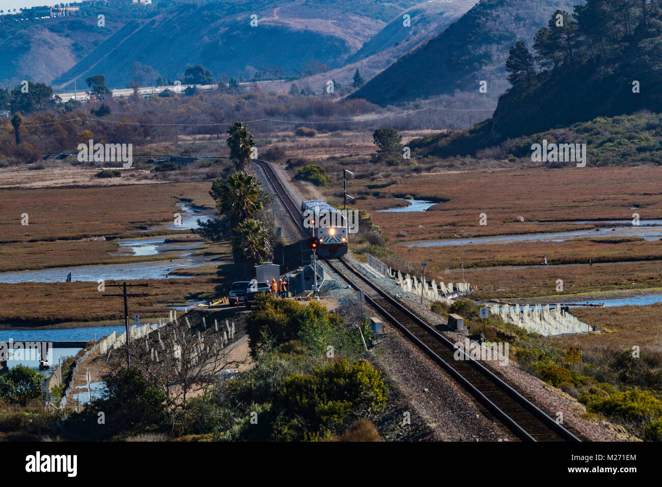 coaster train north county transit division between oceanside and san ...