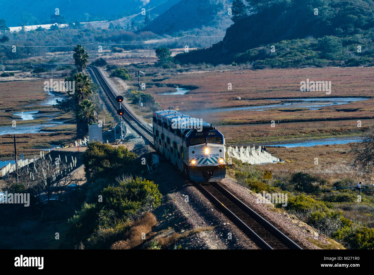 coaster train north county transit division between oceanside and san ...