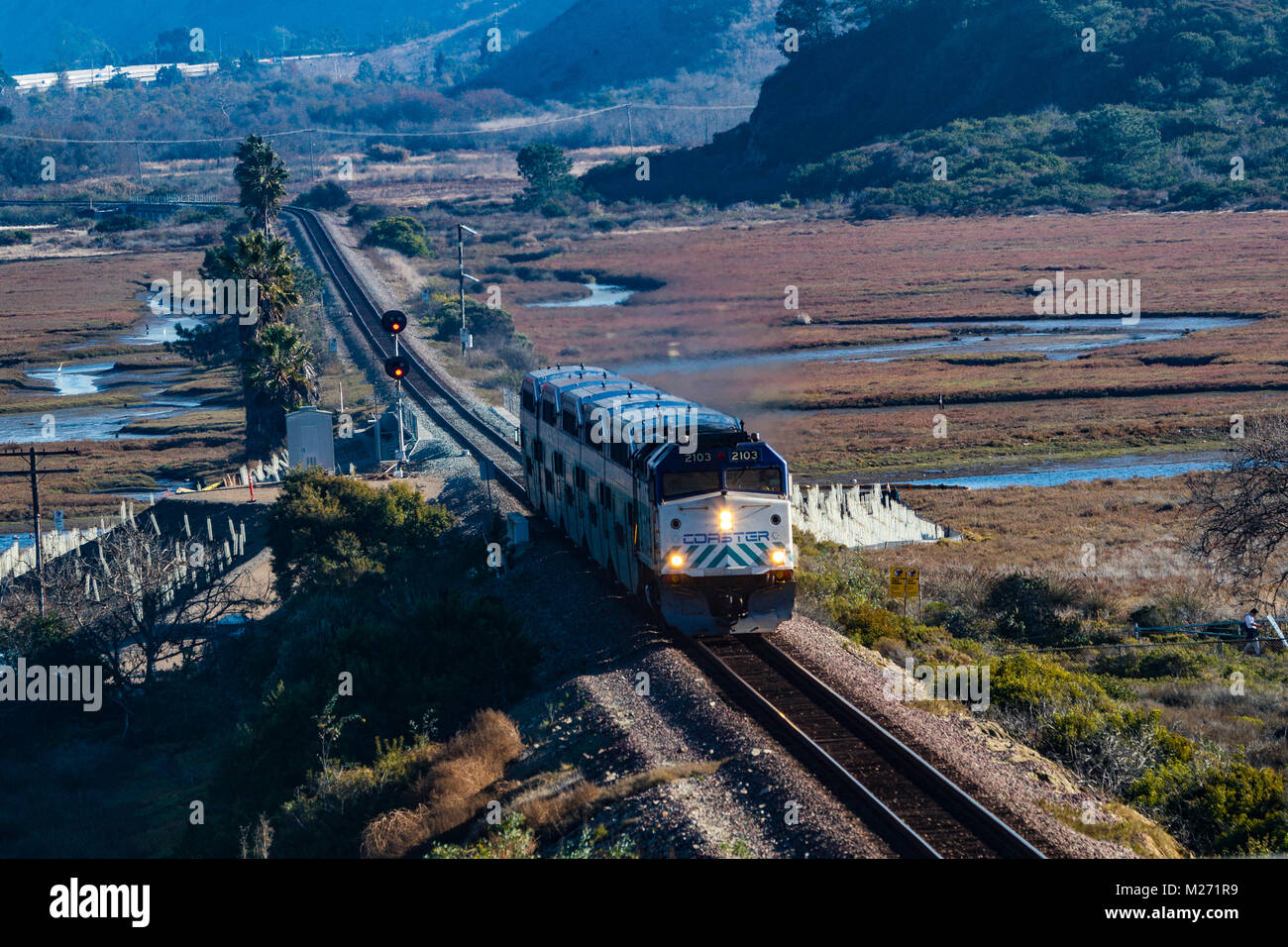 coaster train north county transit division between oceanside and san ...