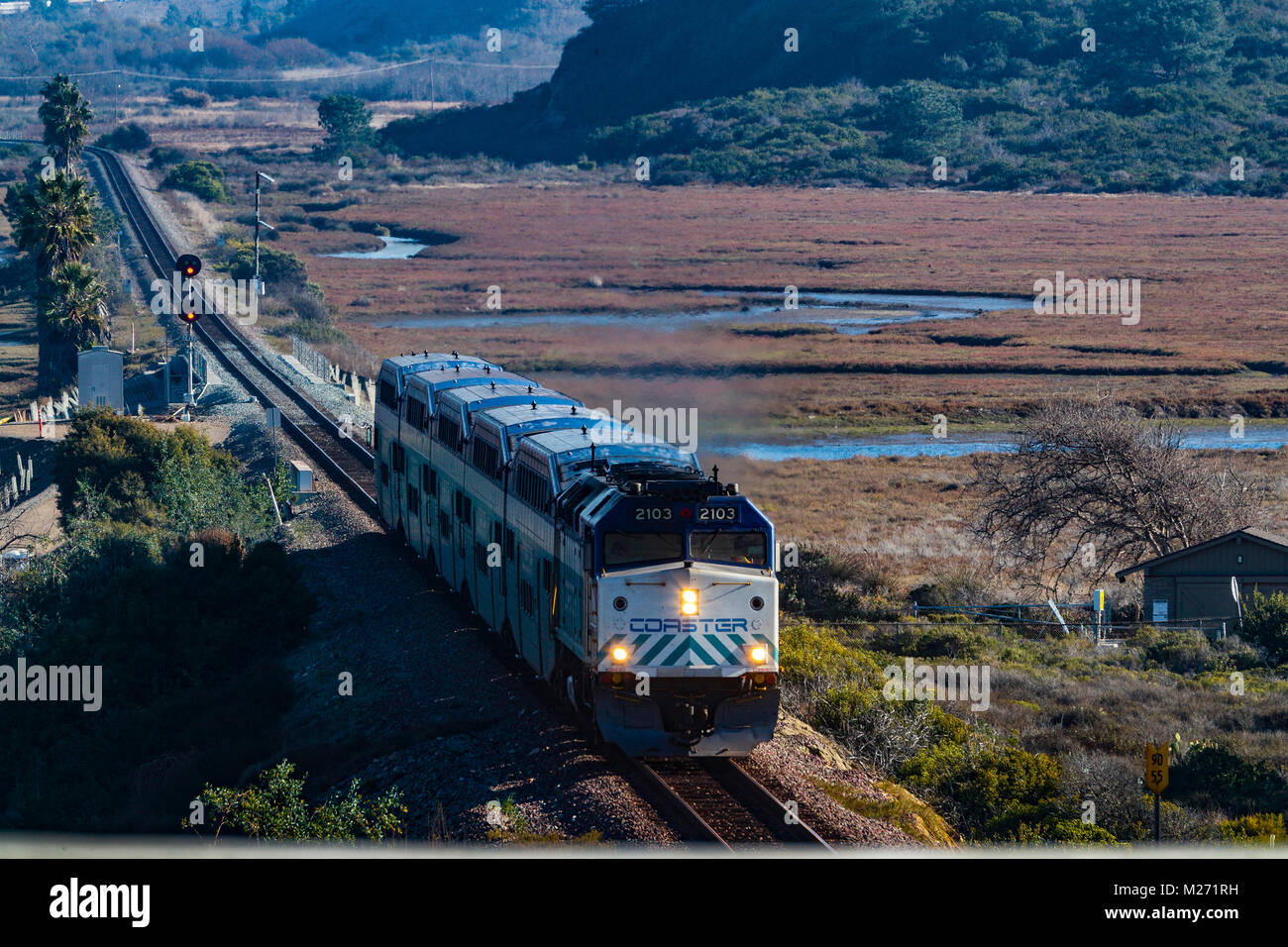 coaster train north county transit division between oceanside and san ...