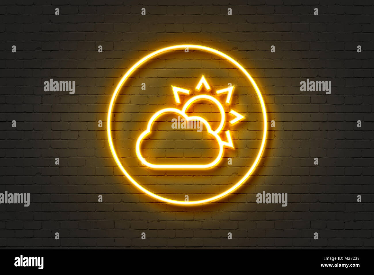 neon cloud sun Stock Photo - Alamy