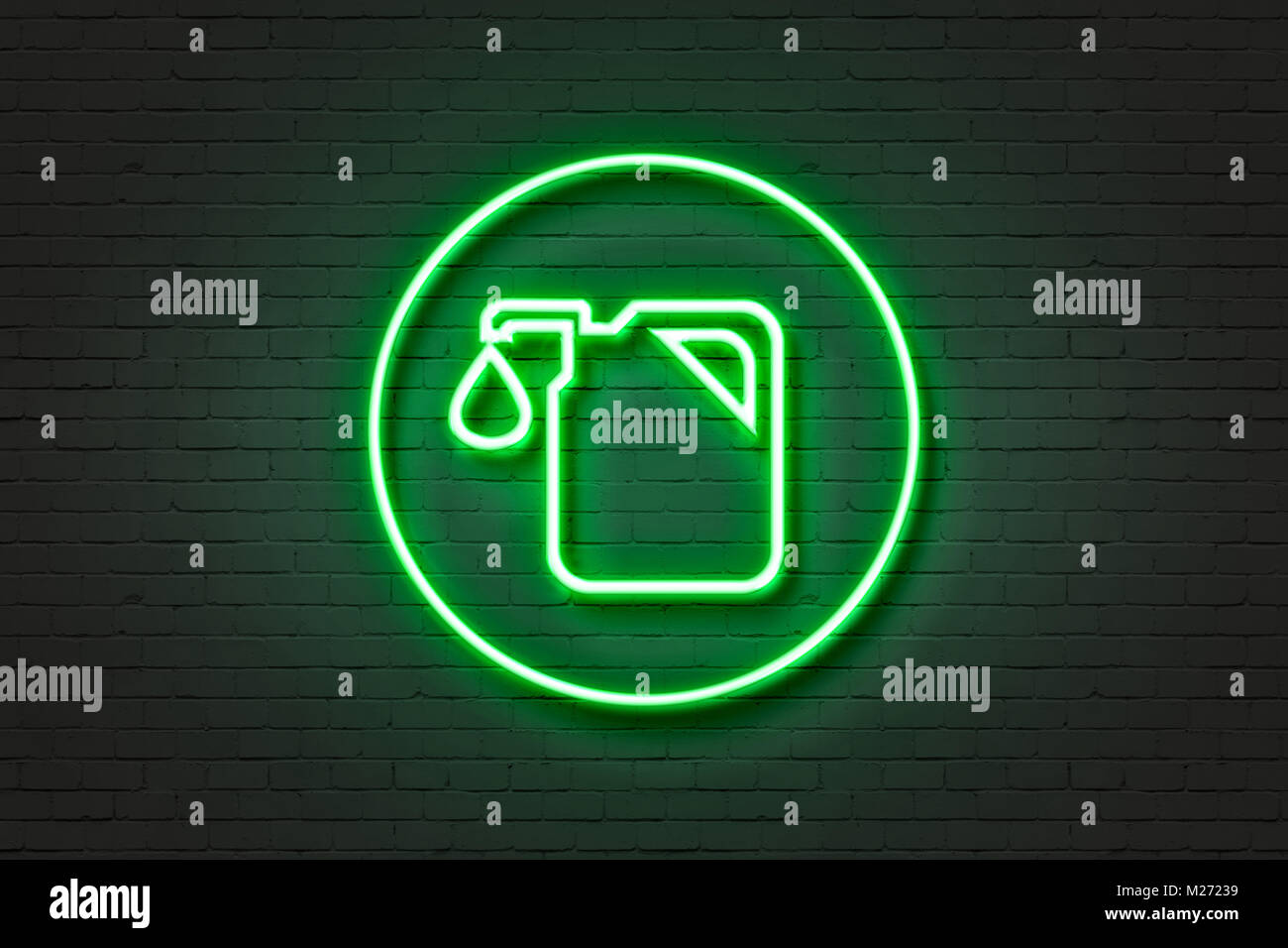 neon icon light fuel Stock Photo - Alamy