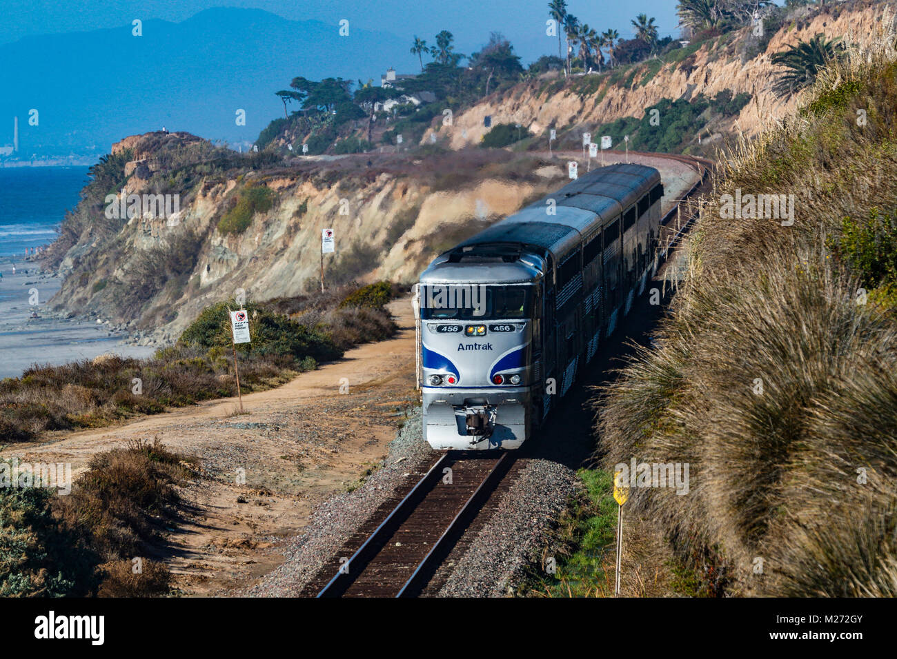 amtrak train pacific surfliner between los angeles and san diego Stock ...