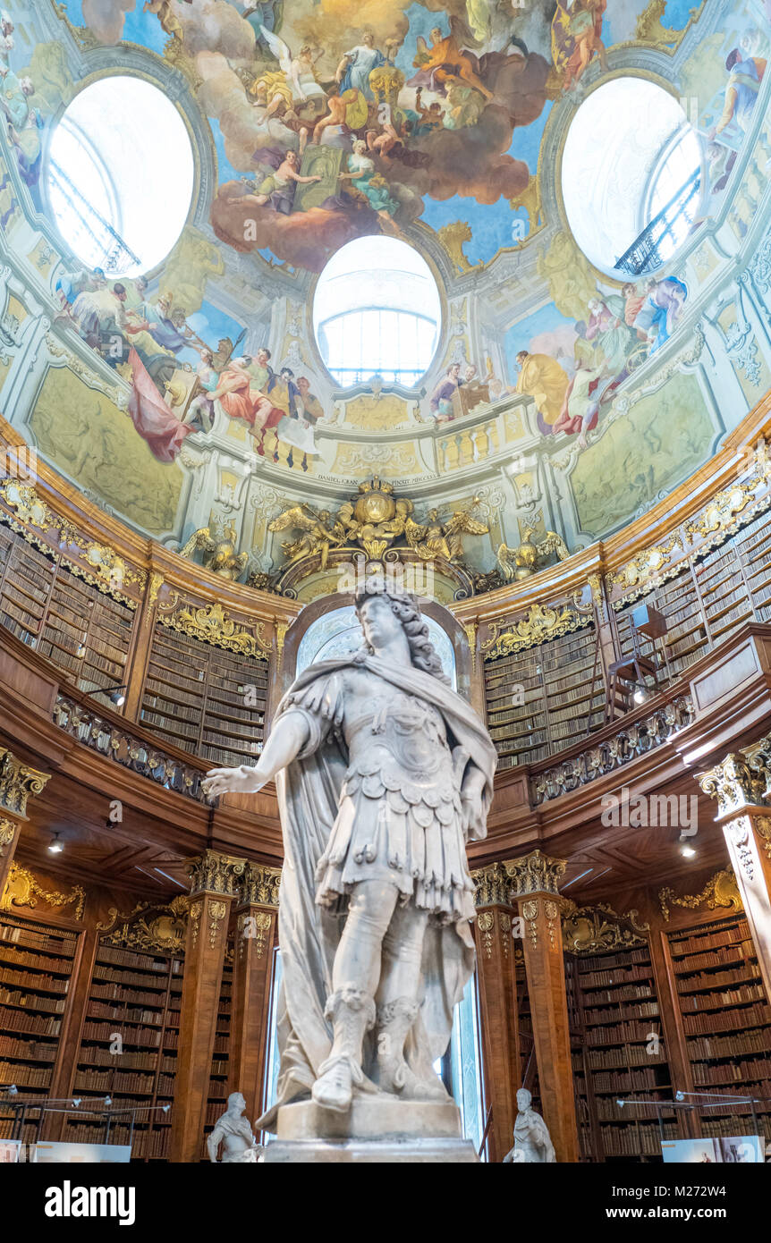 Austrian national library statue hi-res stock photography and images ...