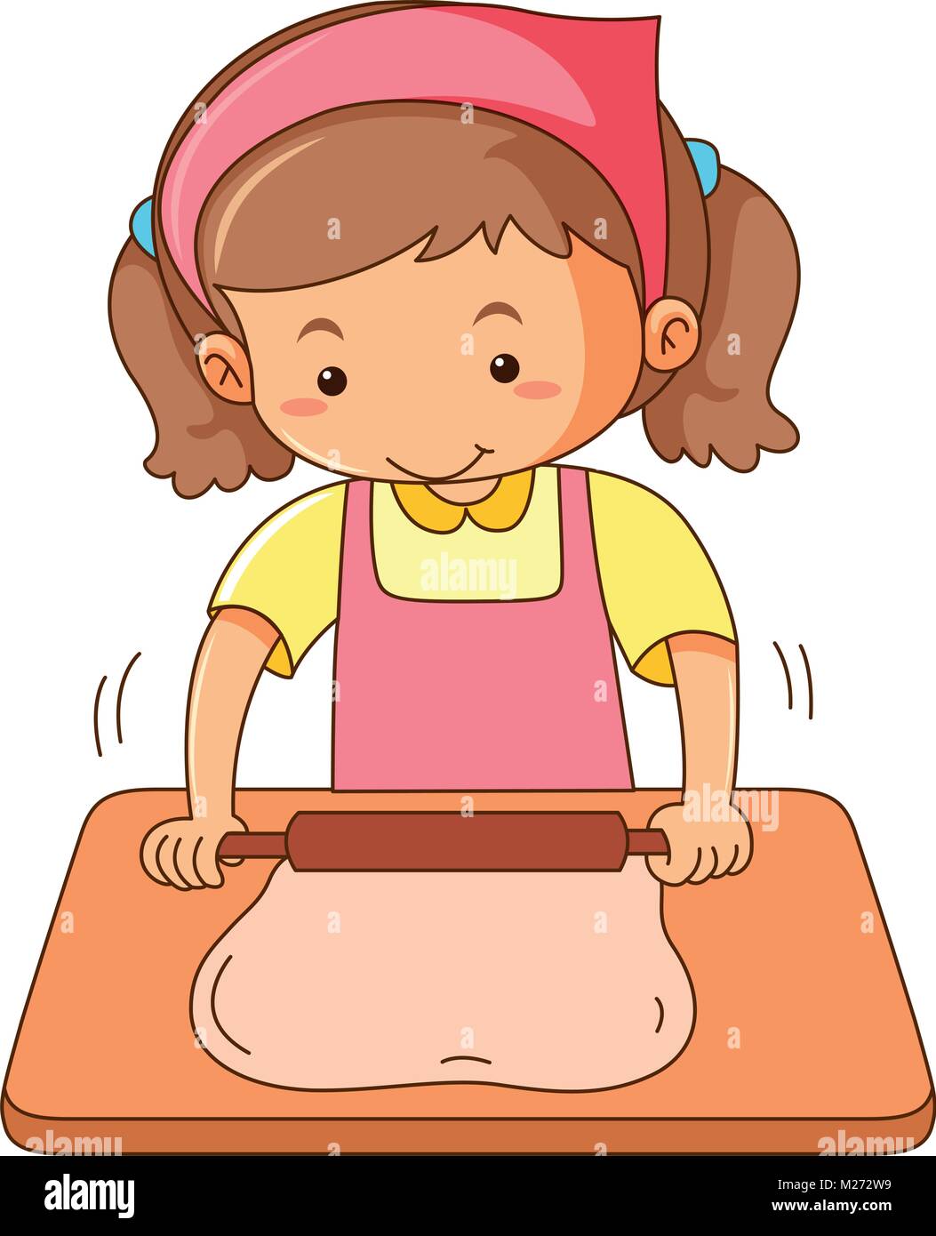 Rolling flour Stock Vector Images - Alamy