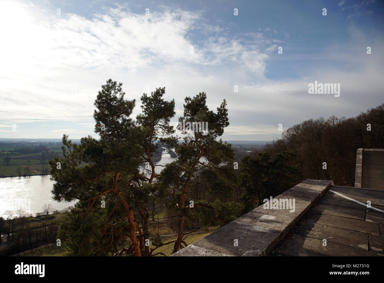 Memorial Walhalla in Donaustauf in the Bavarian district of Memorial ...