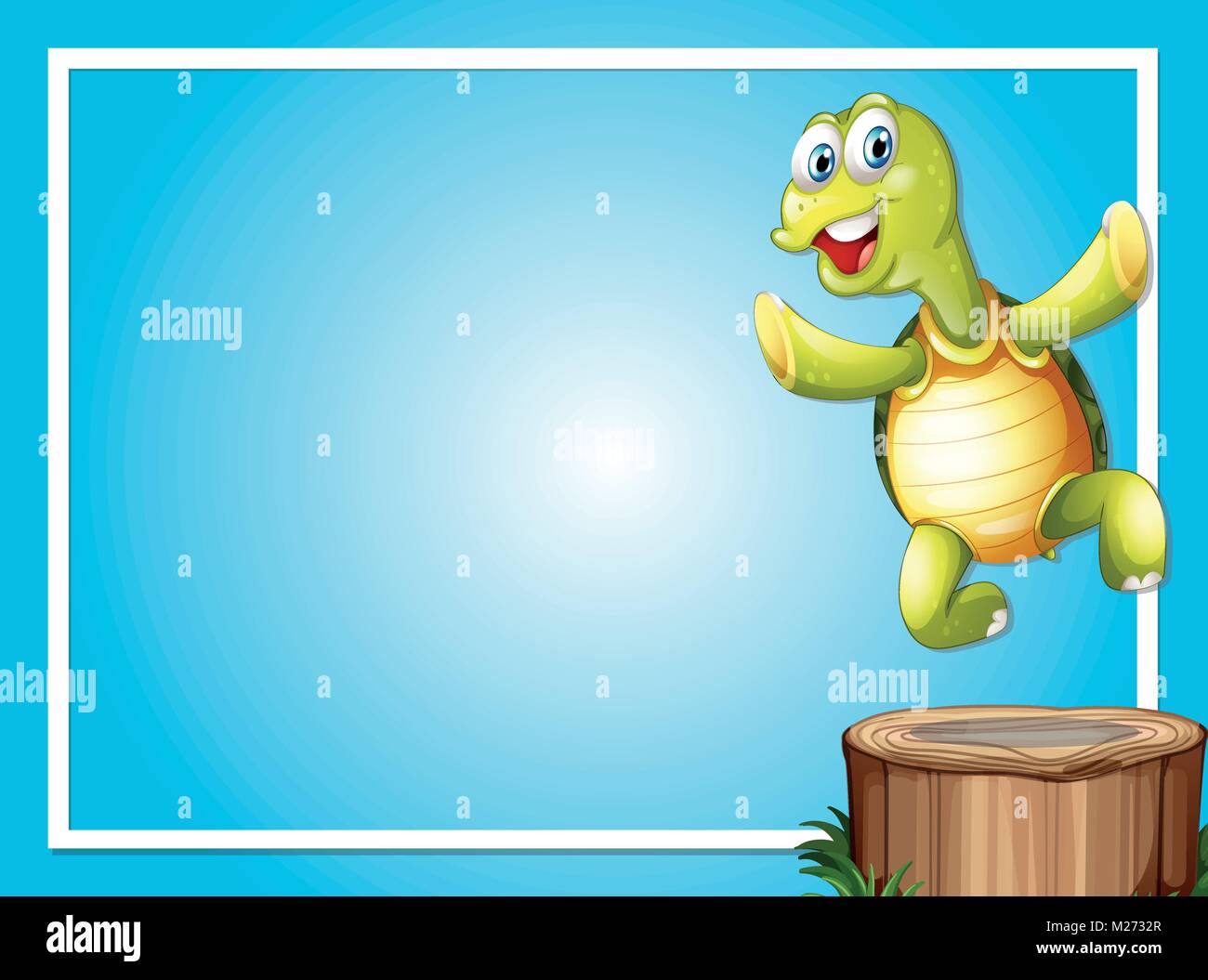 Turtle log Stock Vector Images - Alamy