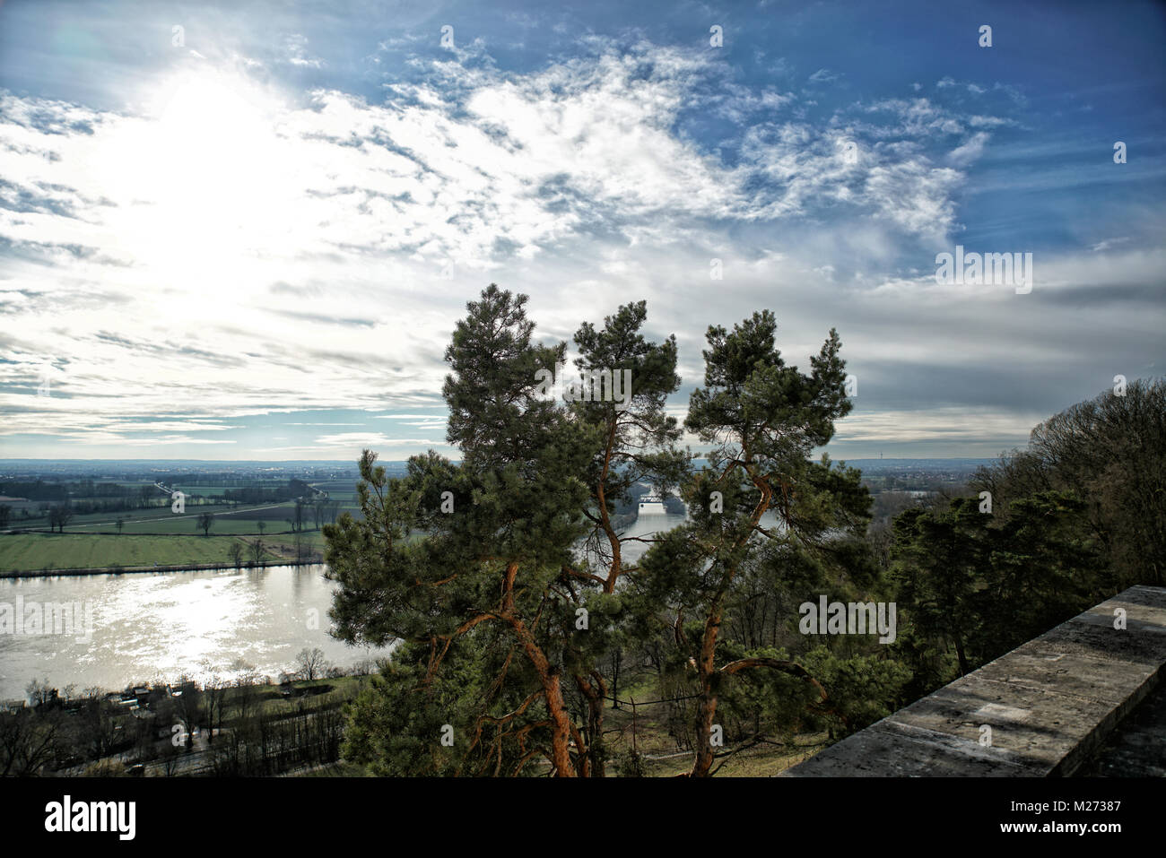 Memorial Walhalla in Donaustauf in the Bavarian district of Memorial ...