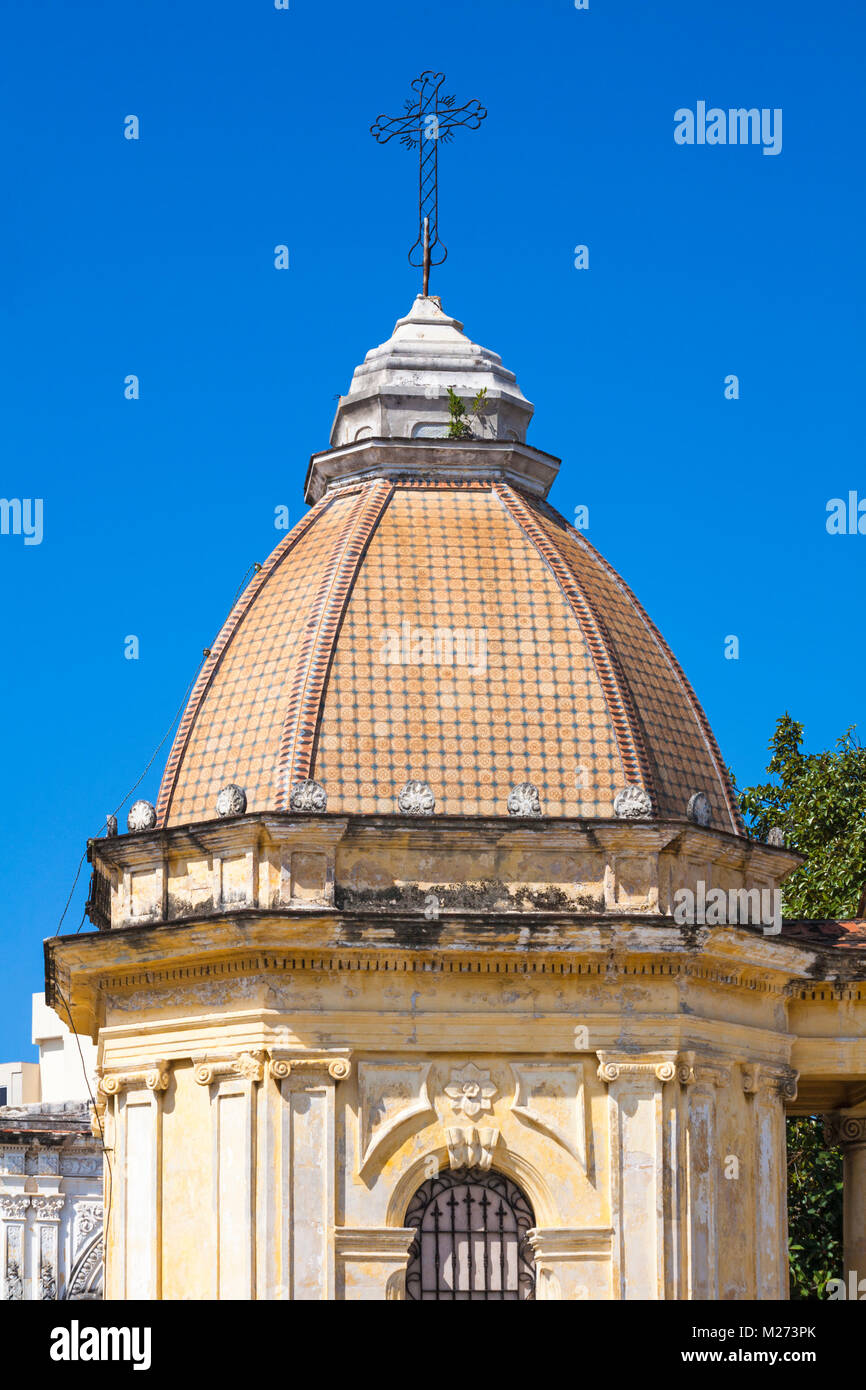 cross on top at Colon Cemetery, Havana, Cuba, West Indies, Caribbean ...