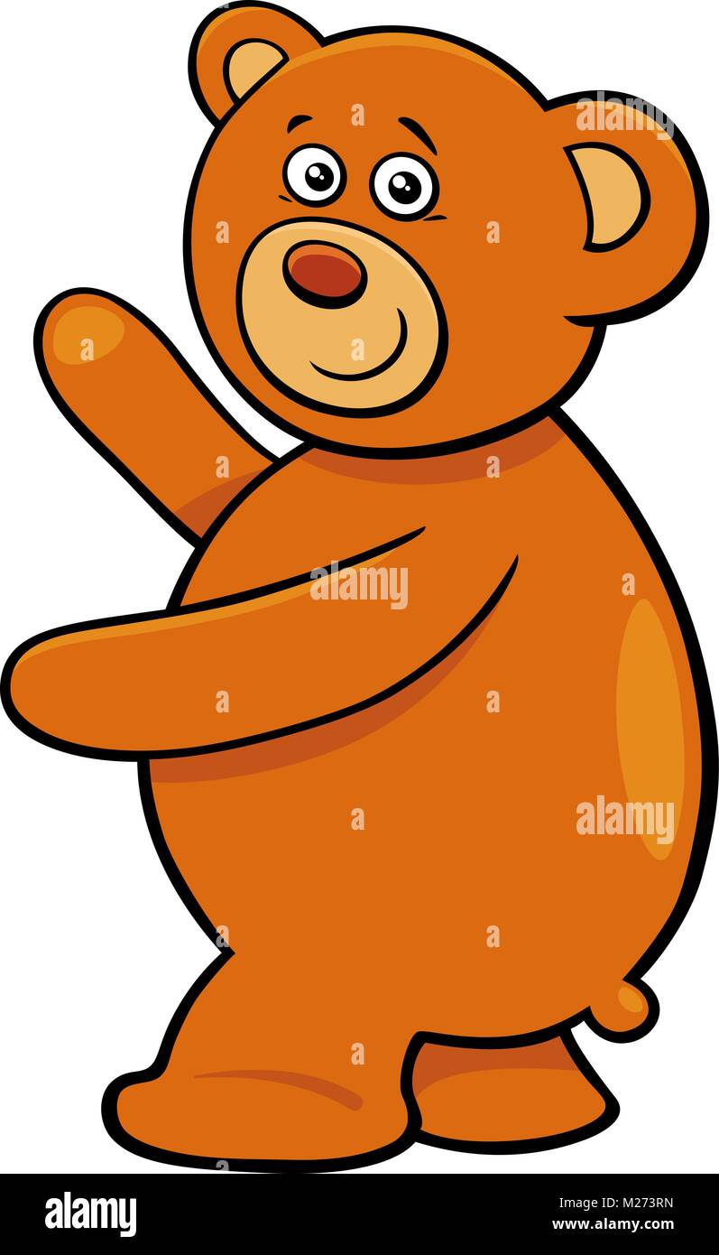 Cartoon Illustration of Cute Teddy Bear Character Stock Vector Image ...