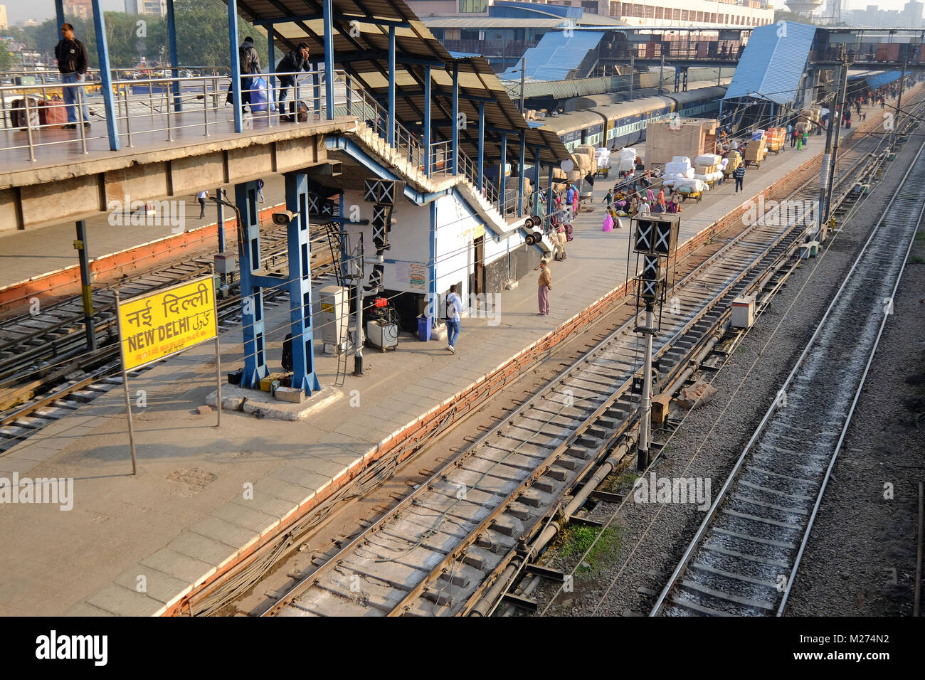 New Delhi Railway station, Delhi ,India Stock Photo - Alamy